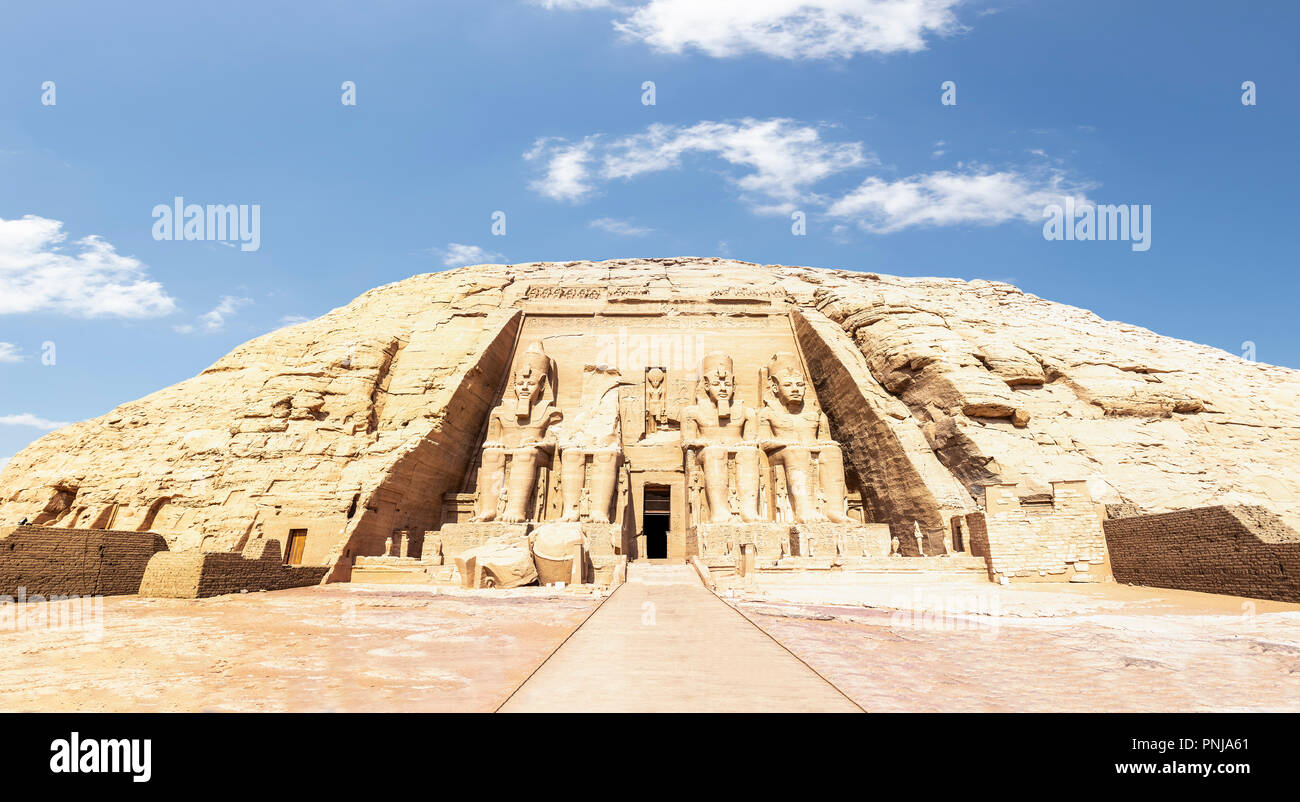 Abu Simbel, the Great Temple of Ramesses II, Egypt Stock Photo - Alamy