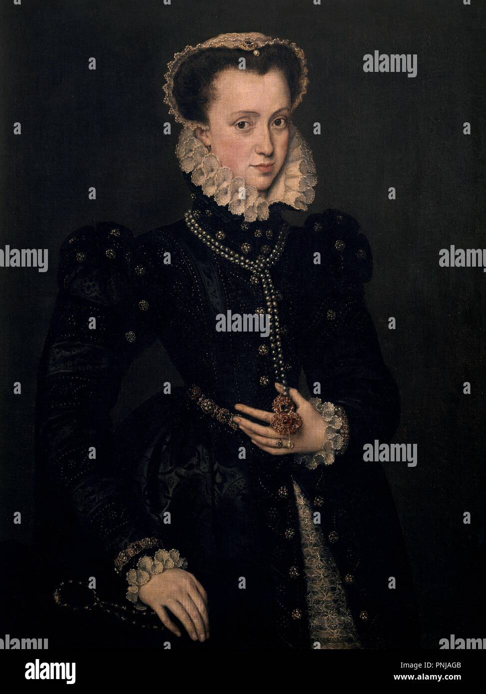 'Portrait of a Lady', Second half 16th century, Flemish School, Oil on ...