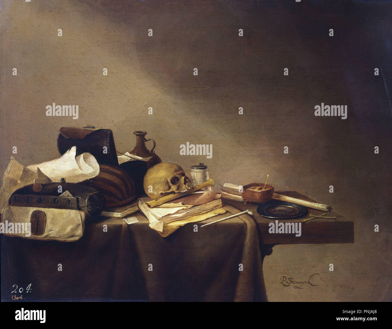 'Emblem of Death', 1635-1640, Oil on panel, 36 cm x 46 cm, P02137 ...