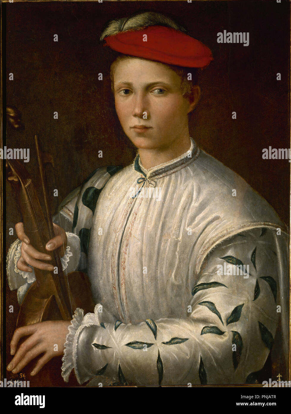 'The Viola Player', ca. 1540, Oil on panel, 77,5 cm x 59 cm, P00055 ...