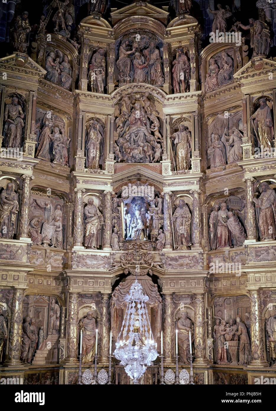 RETABLO MAYOR - 1562/1580 - DORADO Y ESTOFADO EN 1593 - RENACIMIENTO ...
