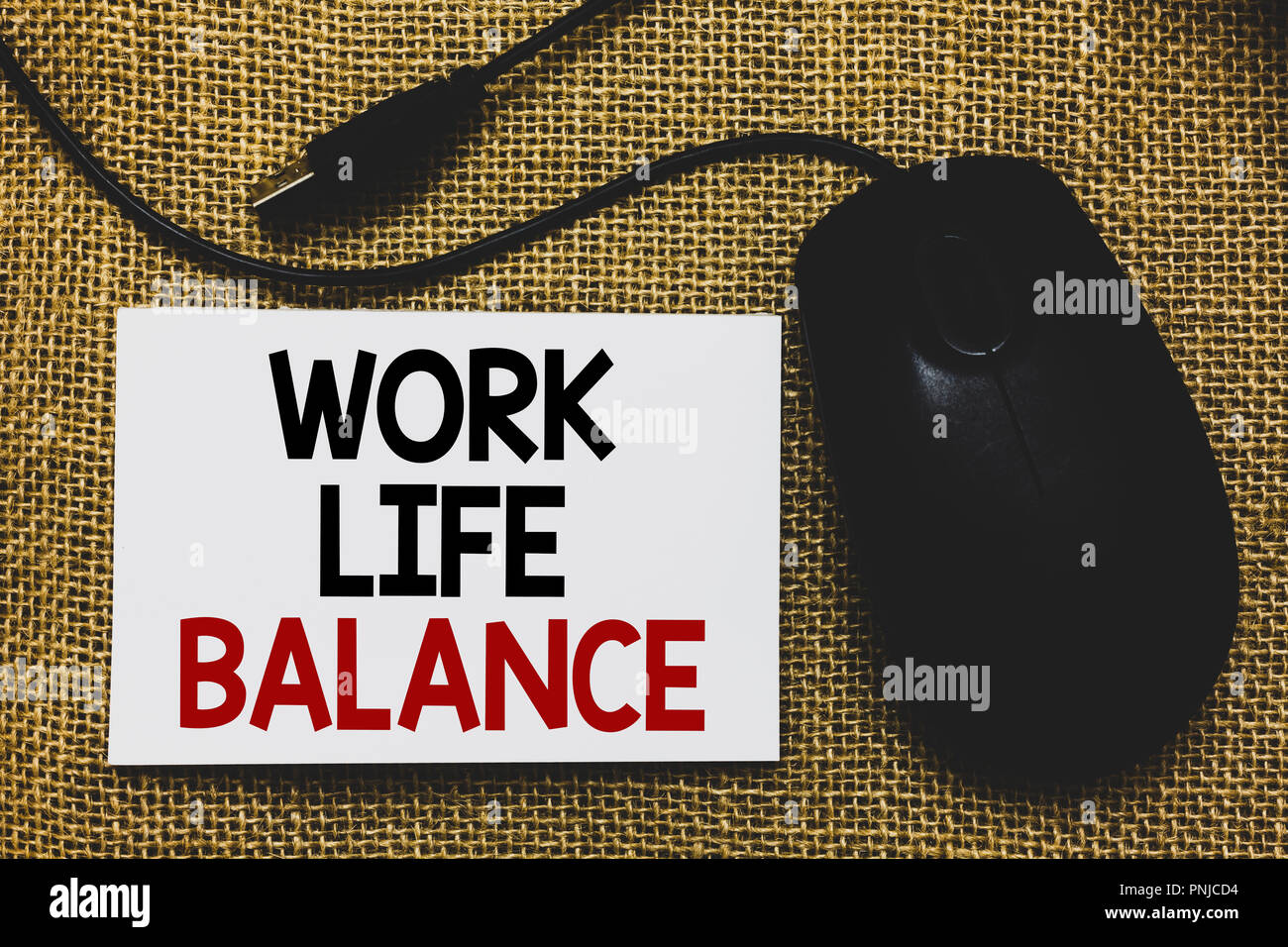 Writing note showing Work Life Balance. Business photo showcasing ...