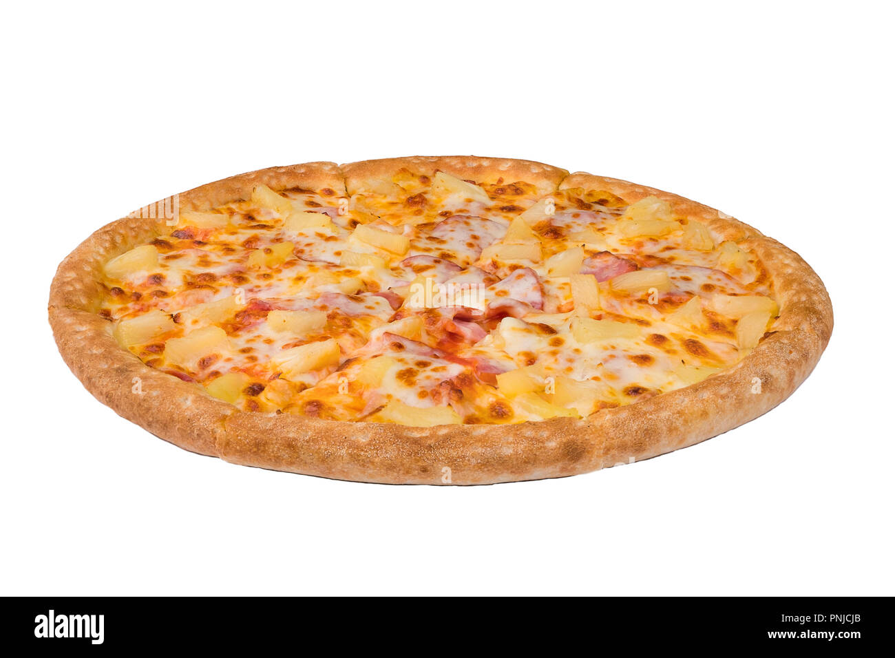 Delicious pizza isolated on white background with copy space Stock ...