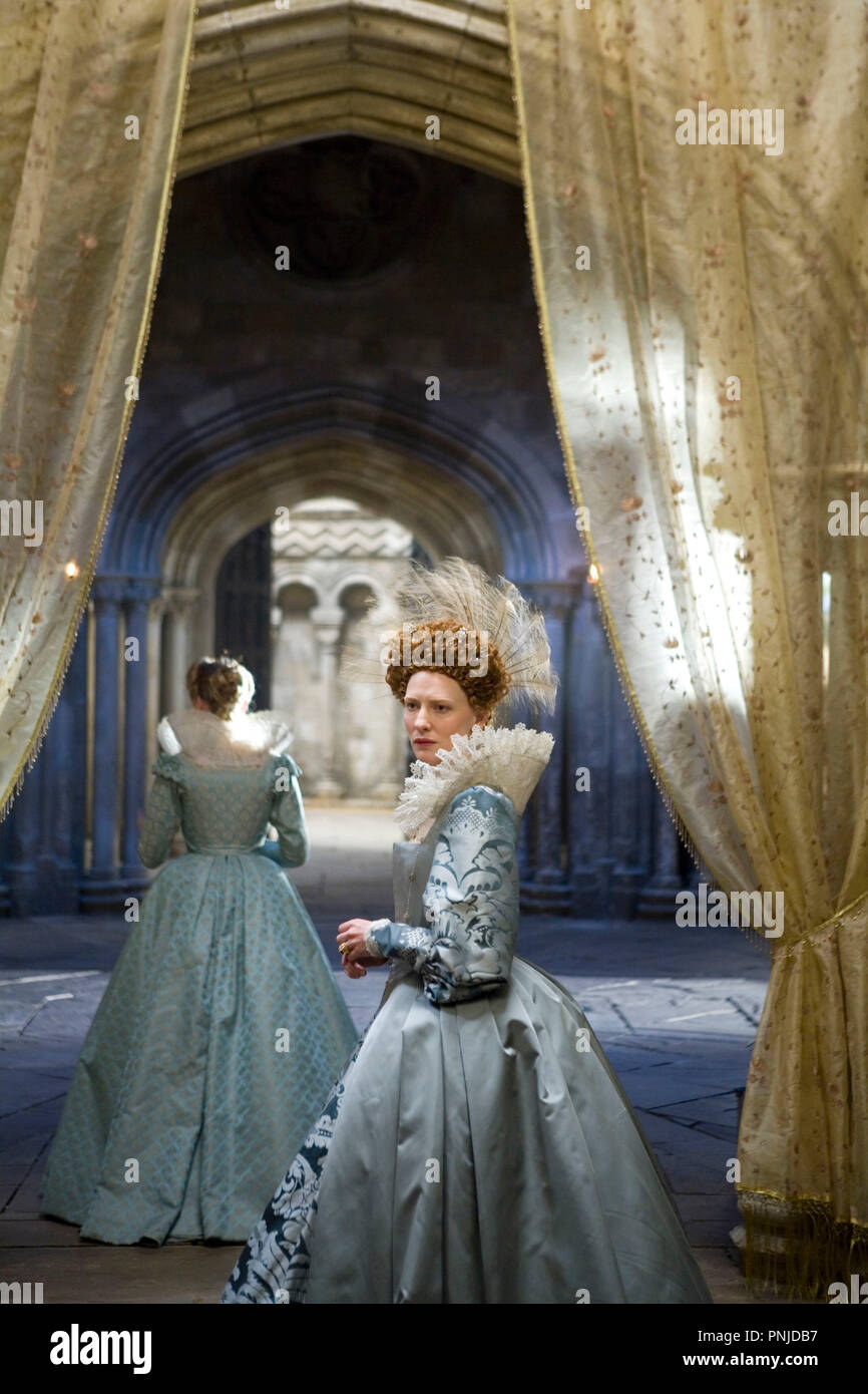 Cate blanchett as queen elizabeth i film title elizabeth hi-res stock ...