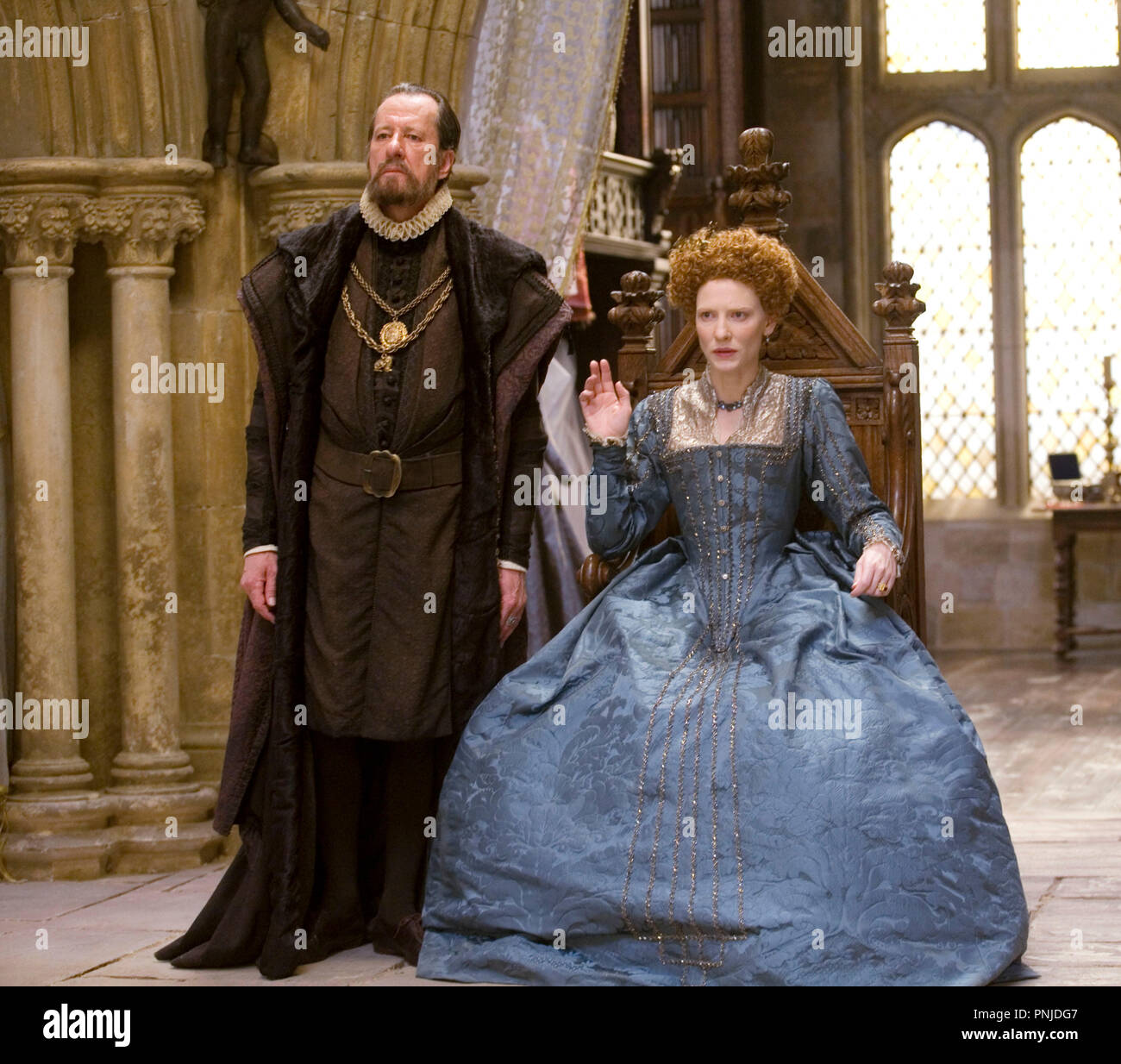 Cate blanchett as queen elizabeth i film title elizabeth hi-res stock ...