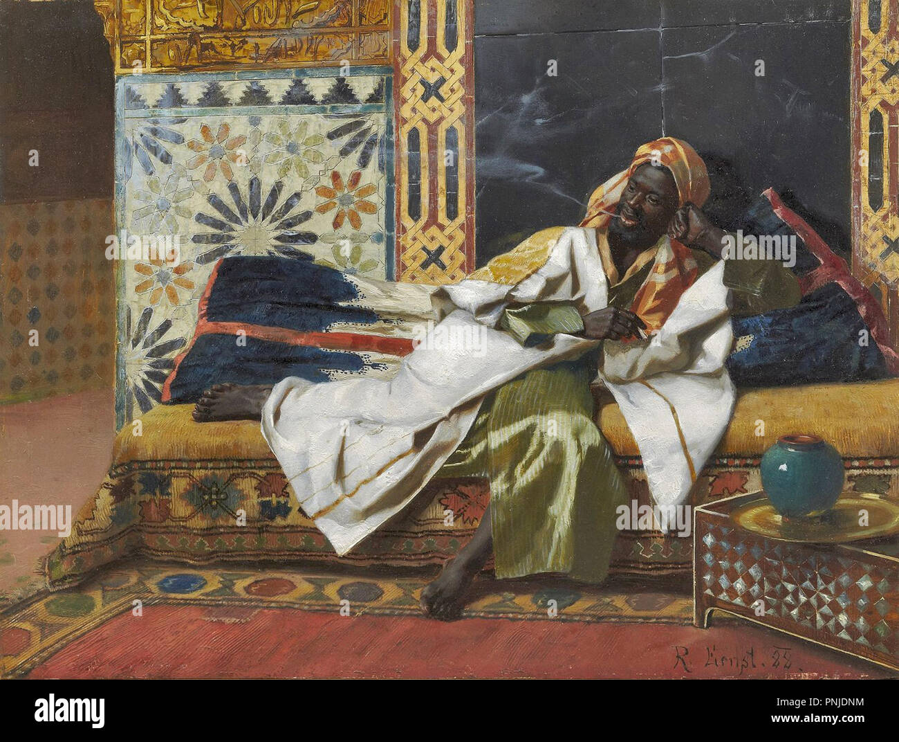 Ernst Rudolf - Le Fumeur Stock Photo - Alamy