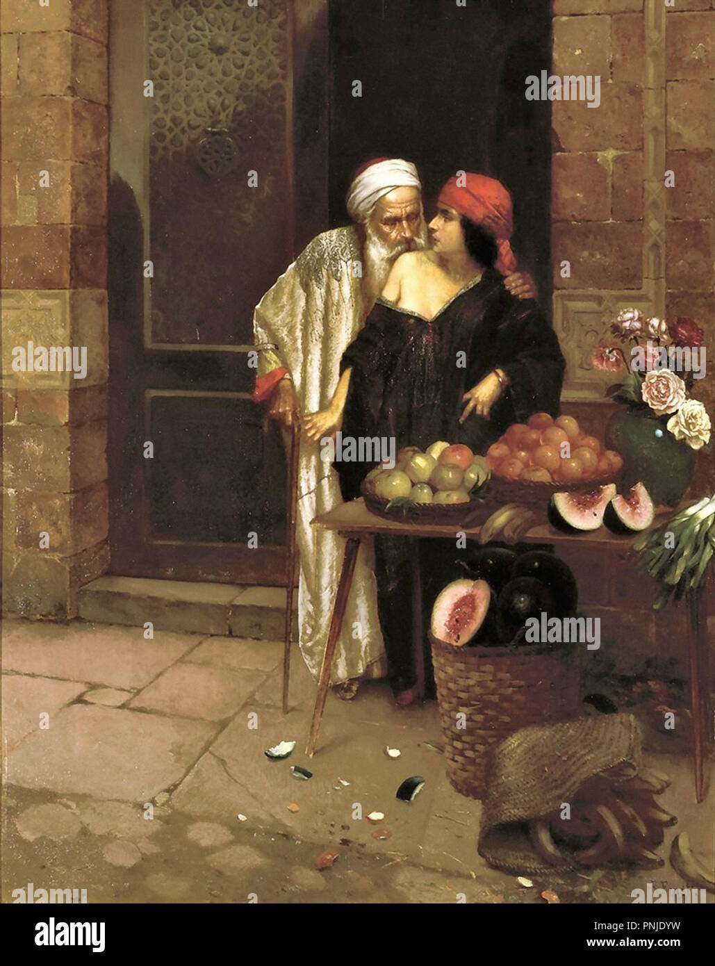 Ernst Rudolf - the Orange Seller Stock Photo - Alamy