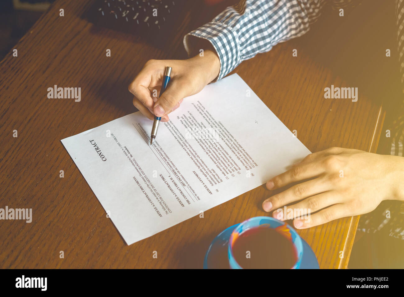 Faded signature hi-res stock photography and images - Alamy
