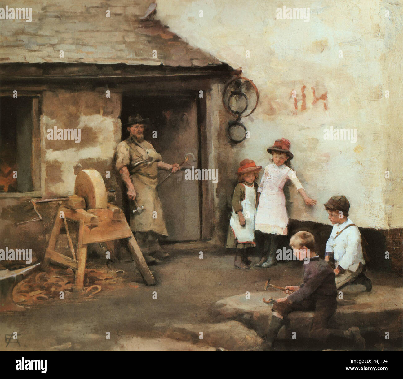 Forbes Elizabeth Adela Armstrong - the Forge Stock Photo - Alamy