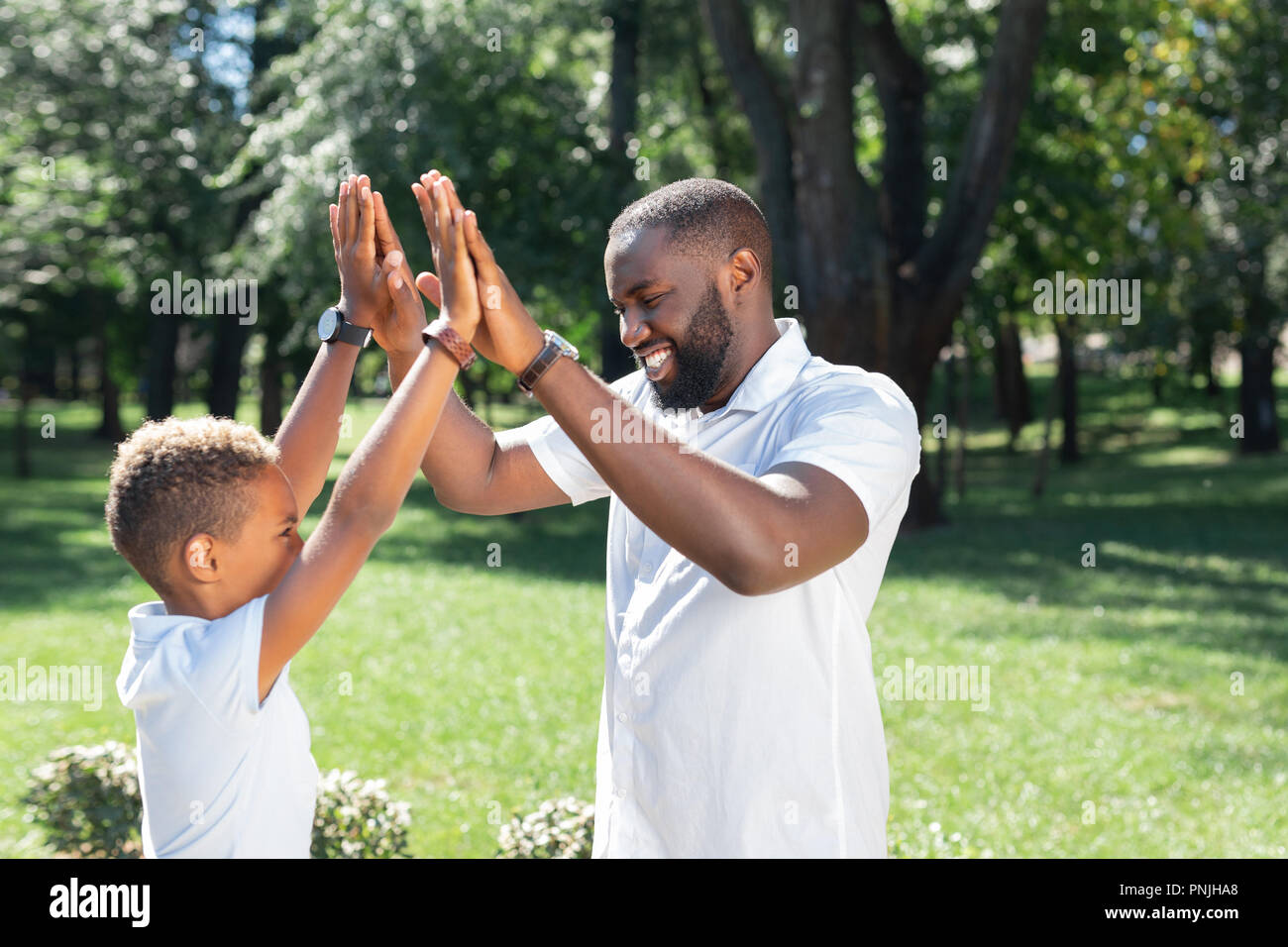 Joyful father hi-res stock photography and images - Alamy