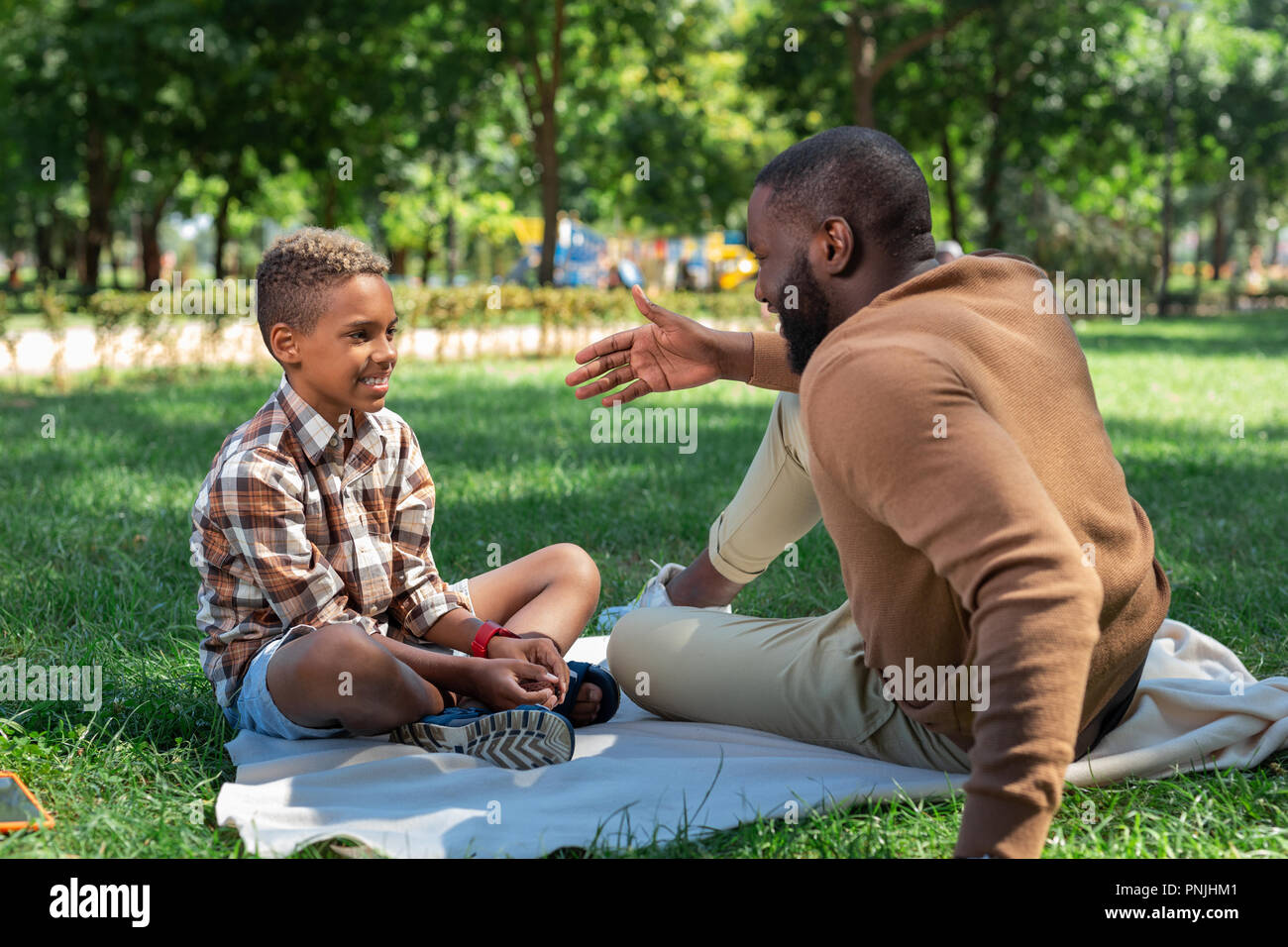 Boy story telling hi-res stock photography and images - Alamy