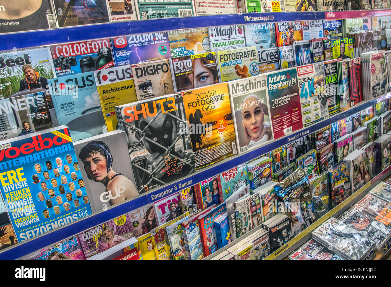 Magazines In A Store At Amsterdam The Netherlands 2018 Stock Photo - Alamy