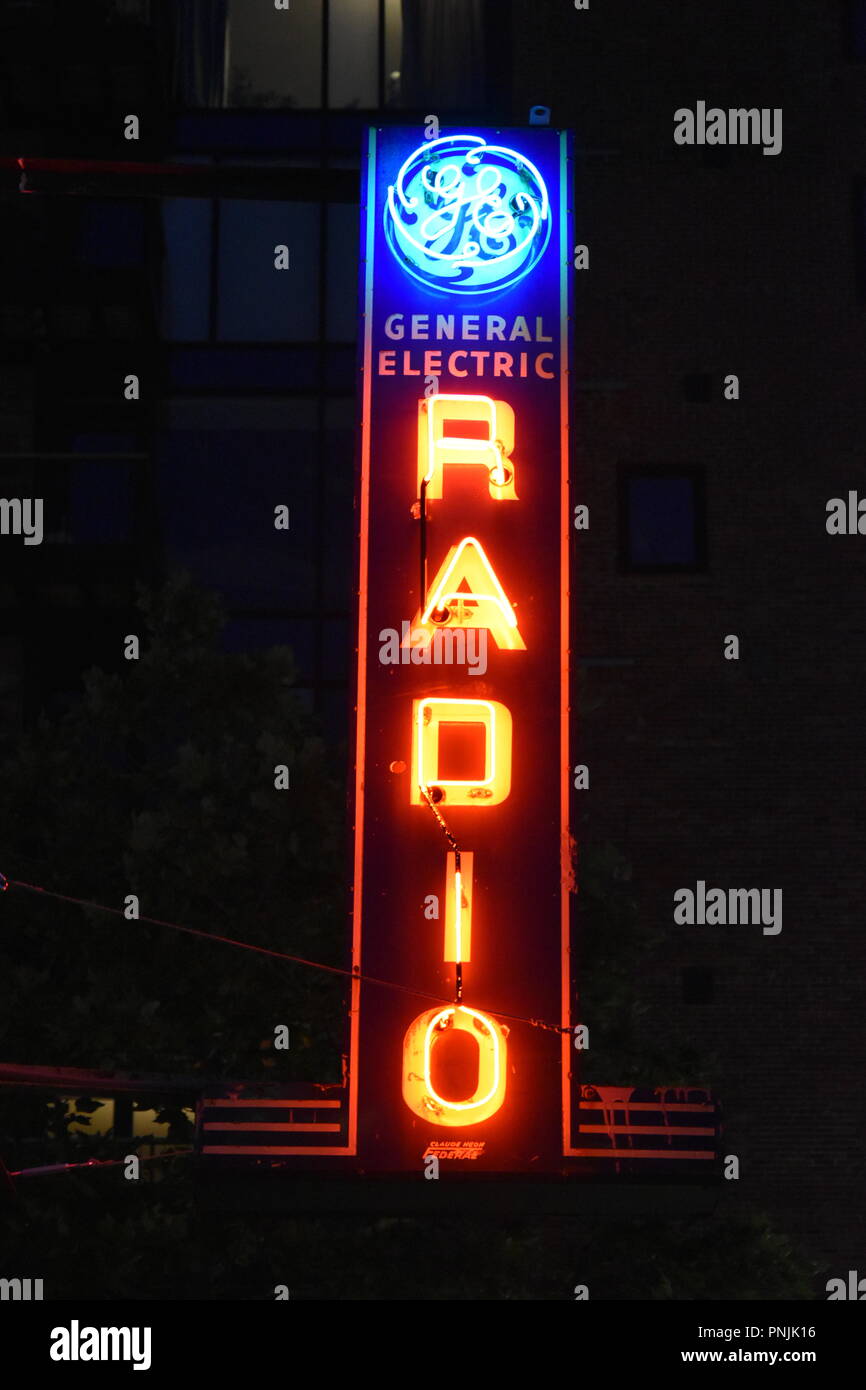 Antique Neon signs along those Kennedy Greenway in downtown Boston ...