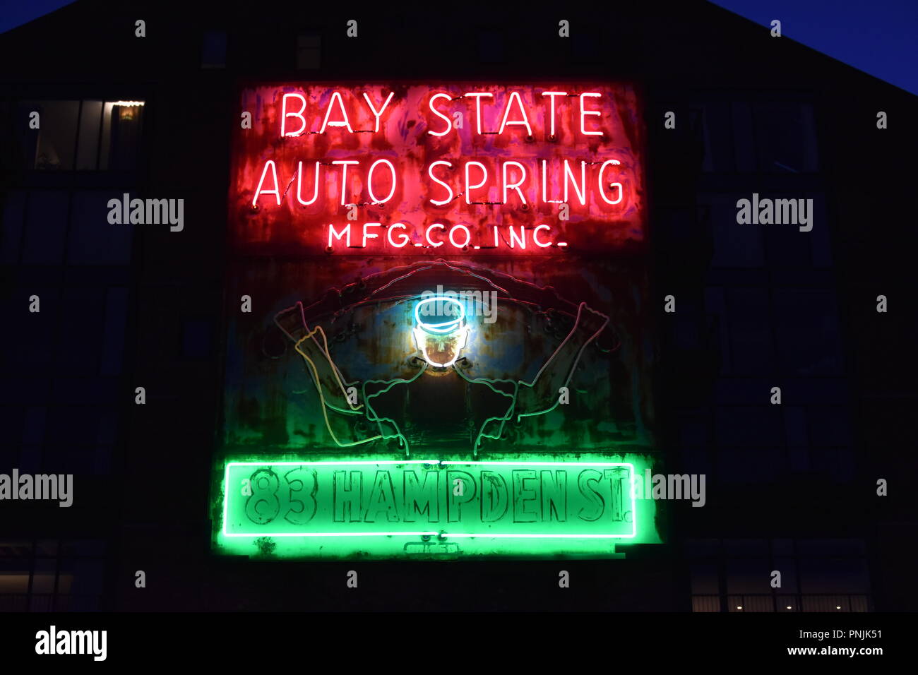 Antique Neon signs along those Kennedy Greenway in downtown Boston ...