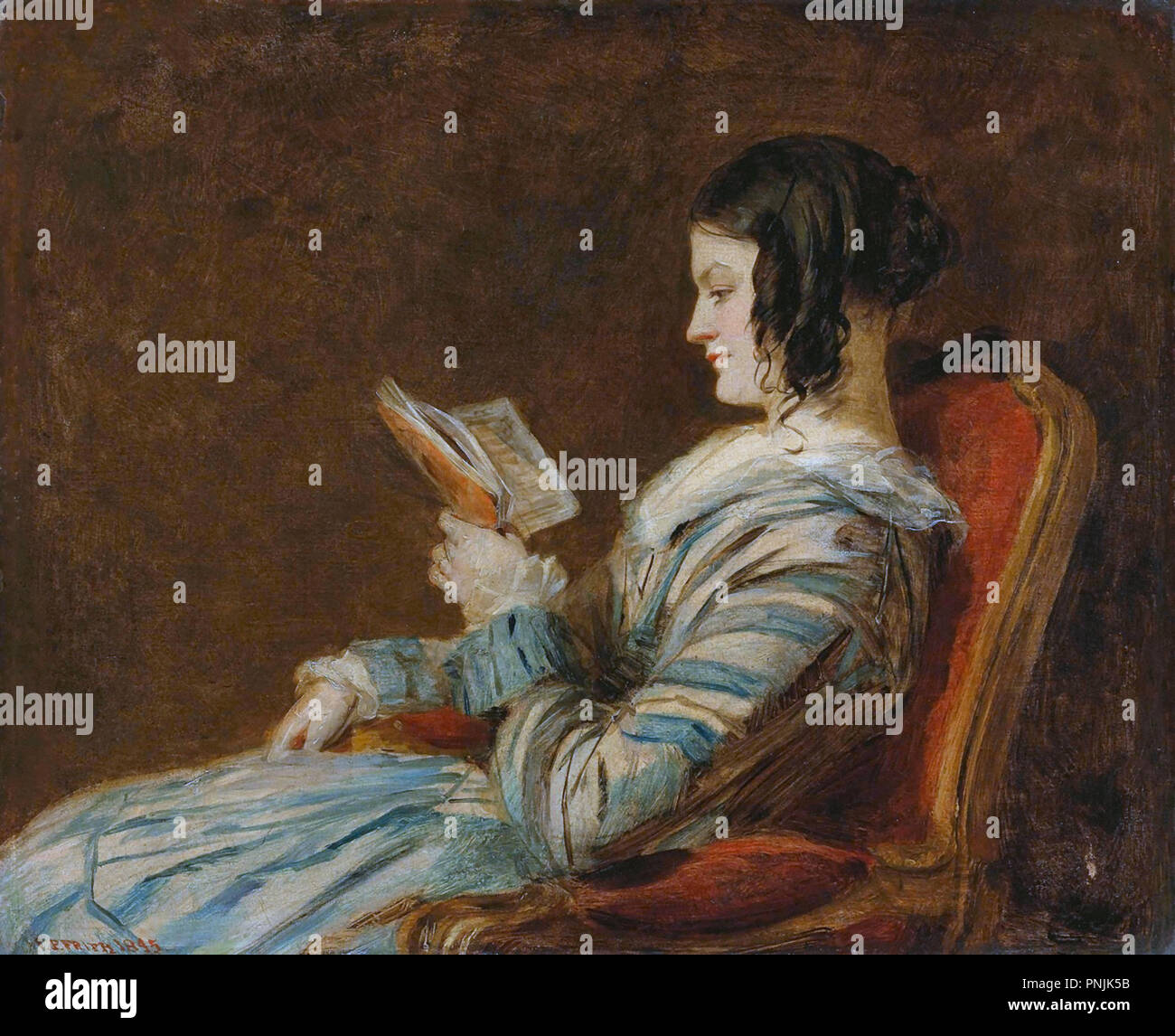 Frith William Powell - Isabelle Frith Reading Stock Photo - Alamy