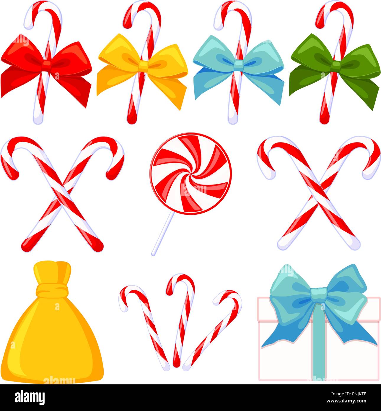 Christmas collection different elements Stock Vector Images - Alamy