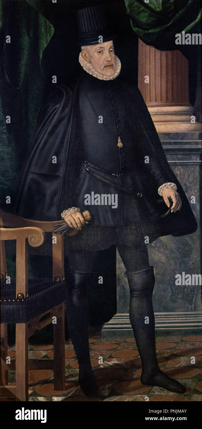 'Portrait of Philip II of Spain', 1590-1598, Oil on canvas. Author ...