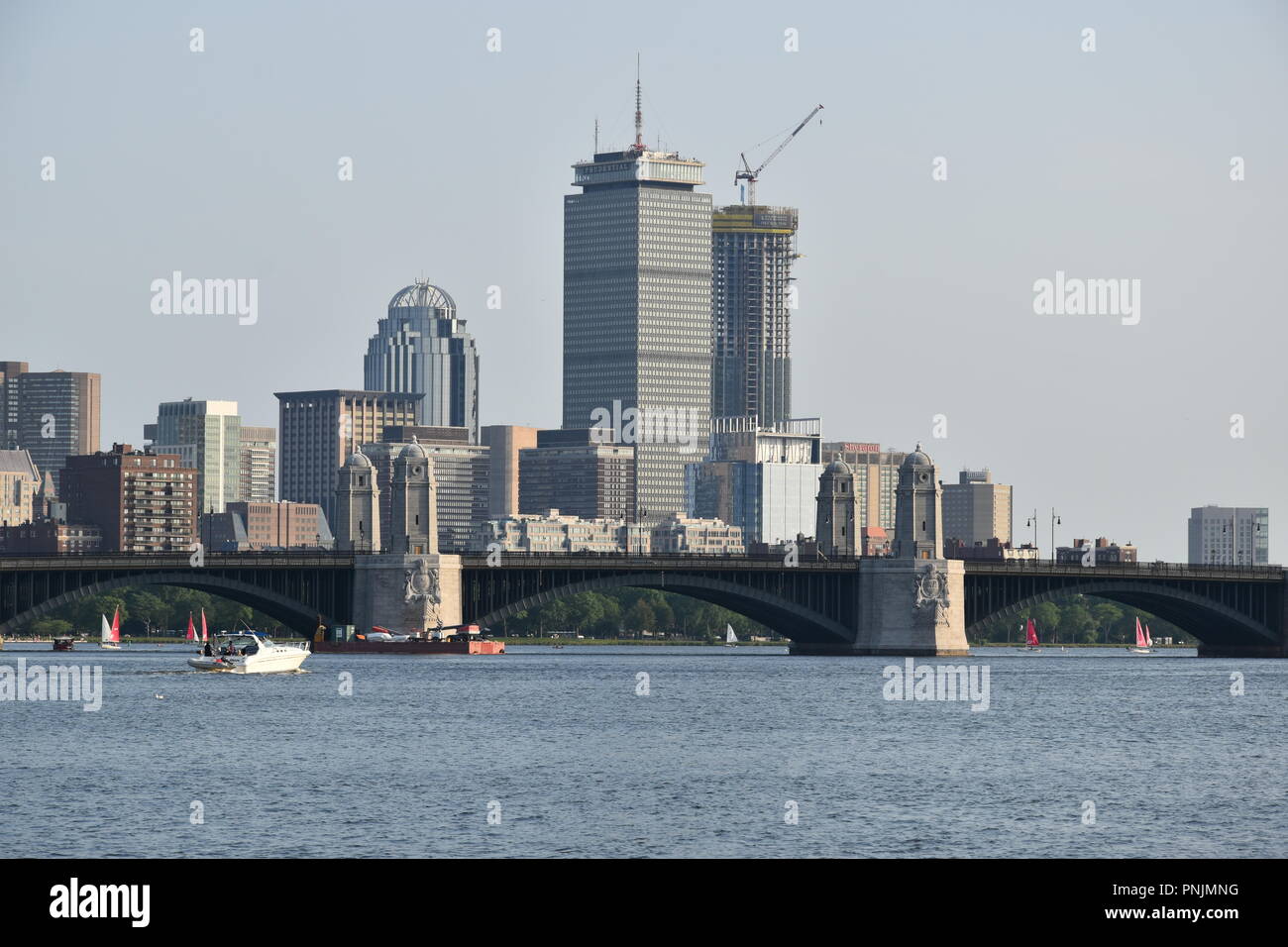 The historic Longfellow Bridge after its extensive renovation ...