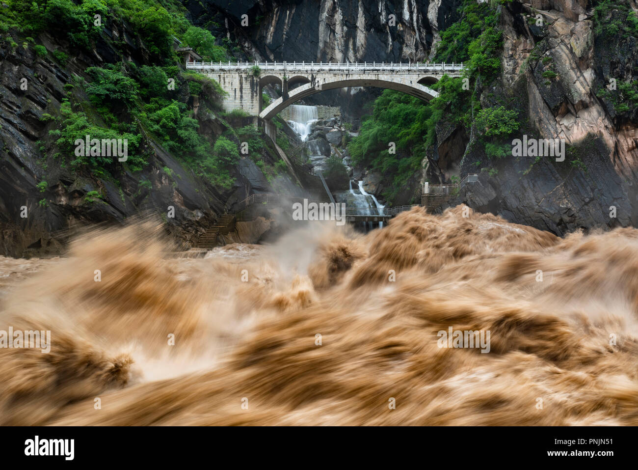 Tiger Leaping Gorge is a scenic gorge on the Jinsha River, a primary ...