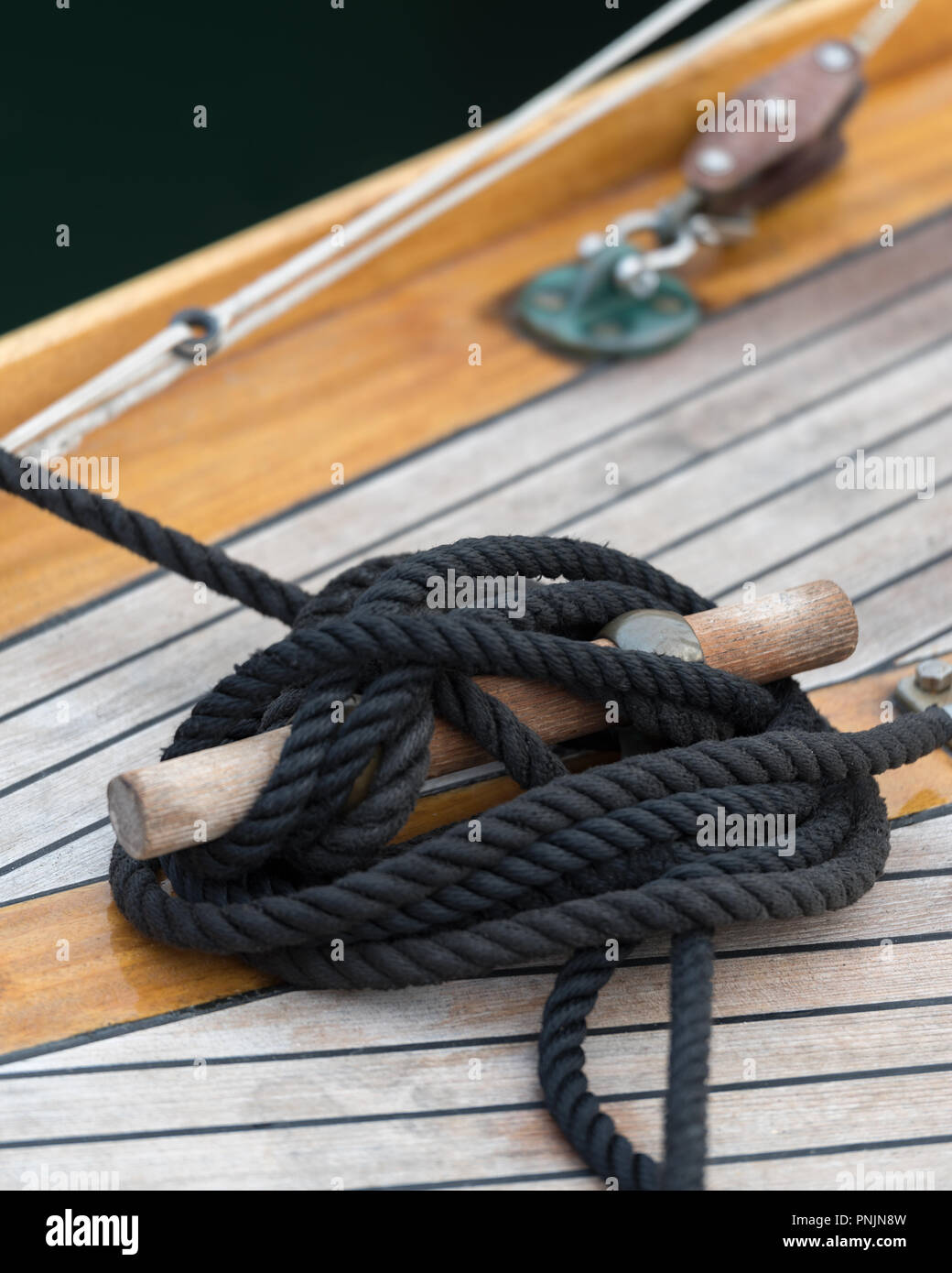 Nautical rope one long hi-res stock photography and images - Alamy