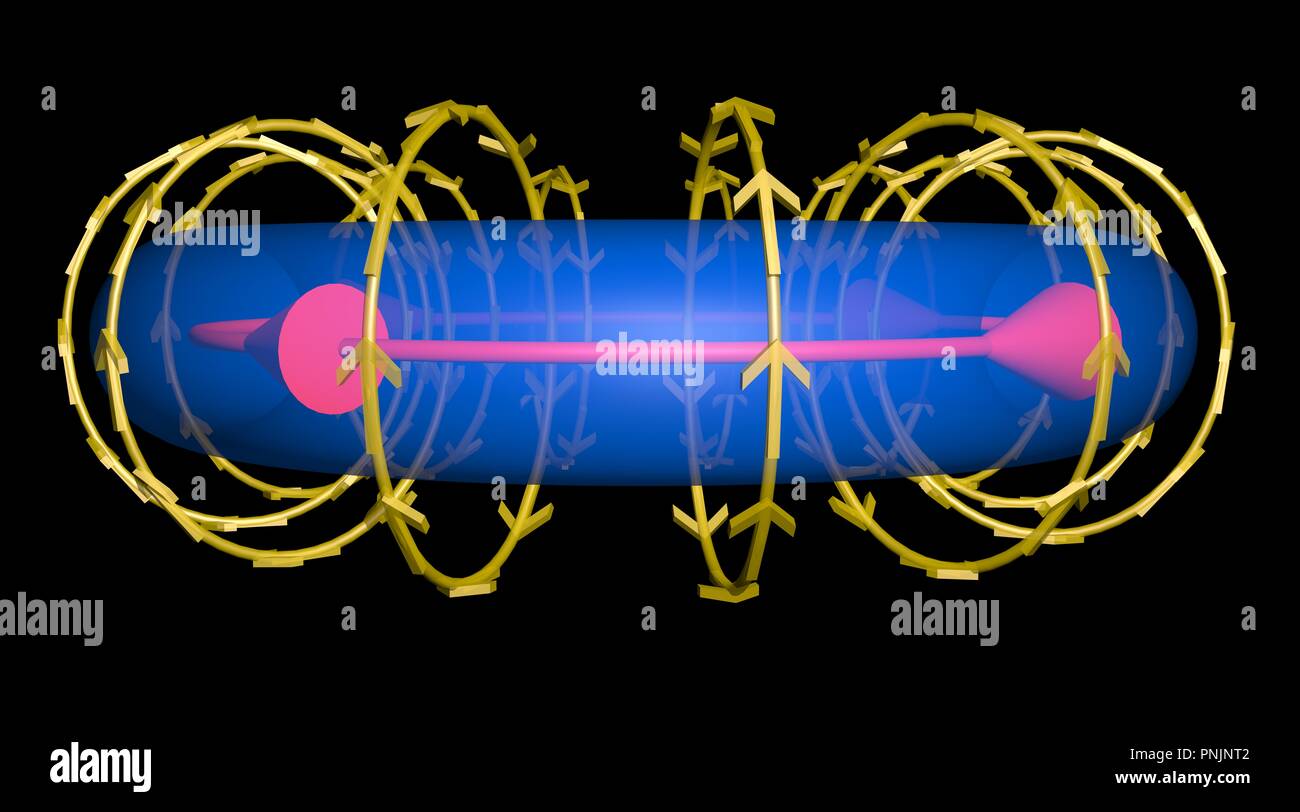 Fusion reactor toroidal magnetic fields. Fusion energy. 3d render Stock ...