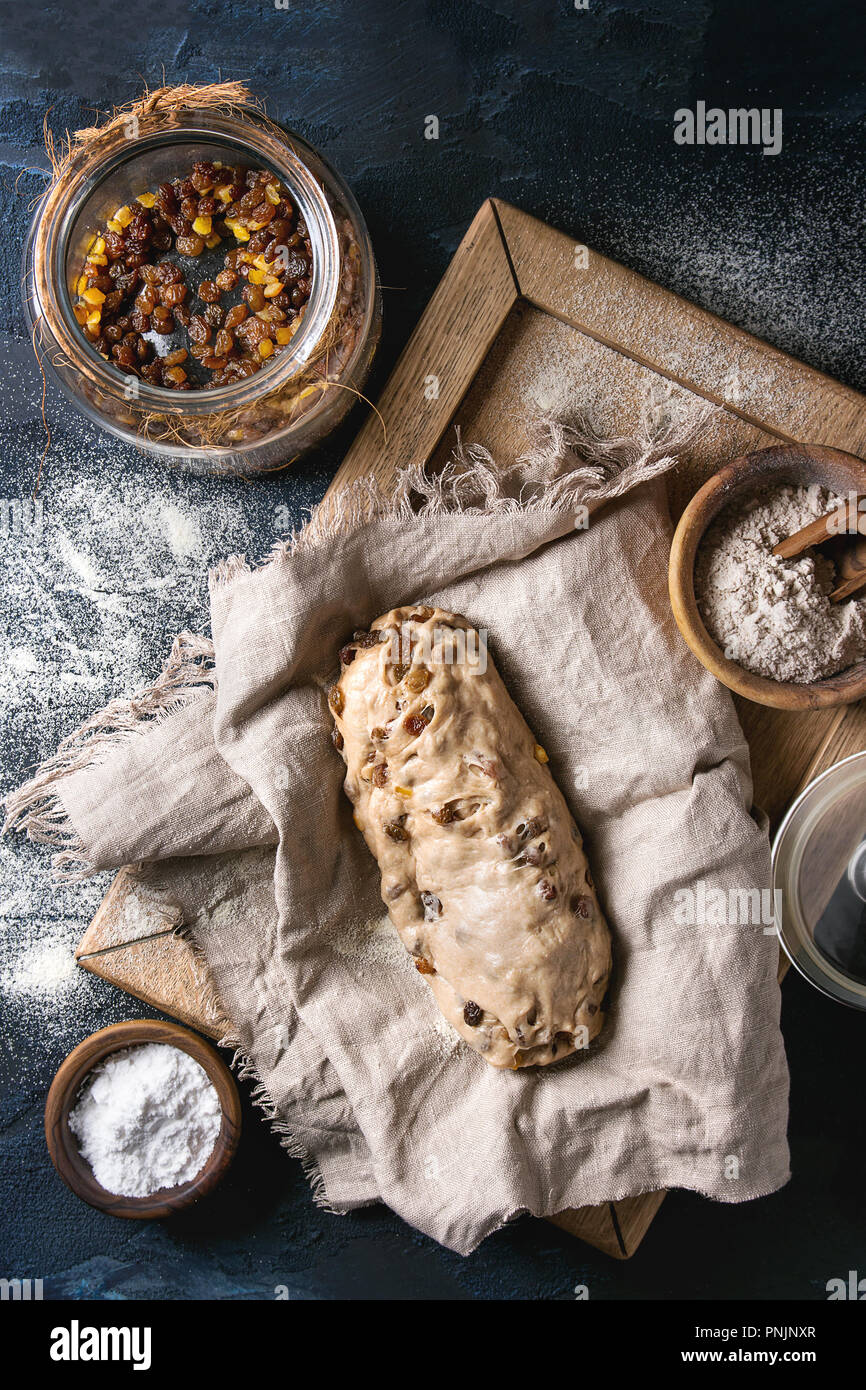 Wholegrain dough for stollen Stock Photo - Alamy