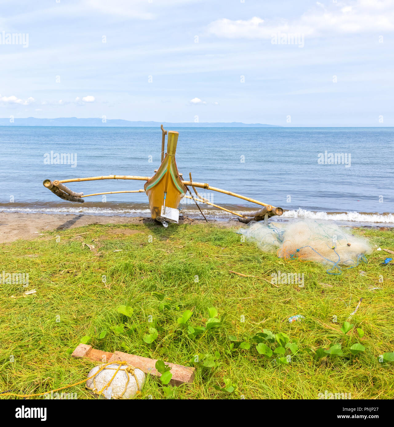 Sakayan Fishing Boat Used In the Philippines Stock Photo - Alamy