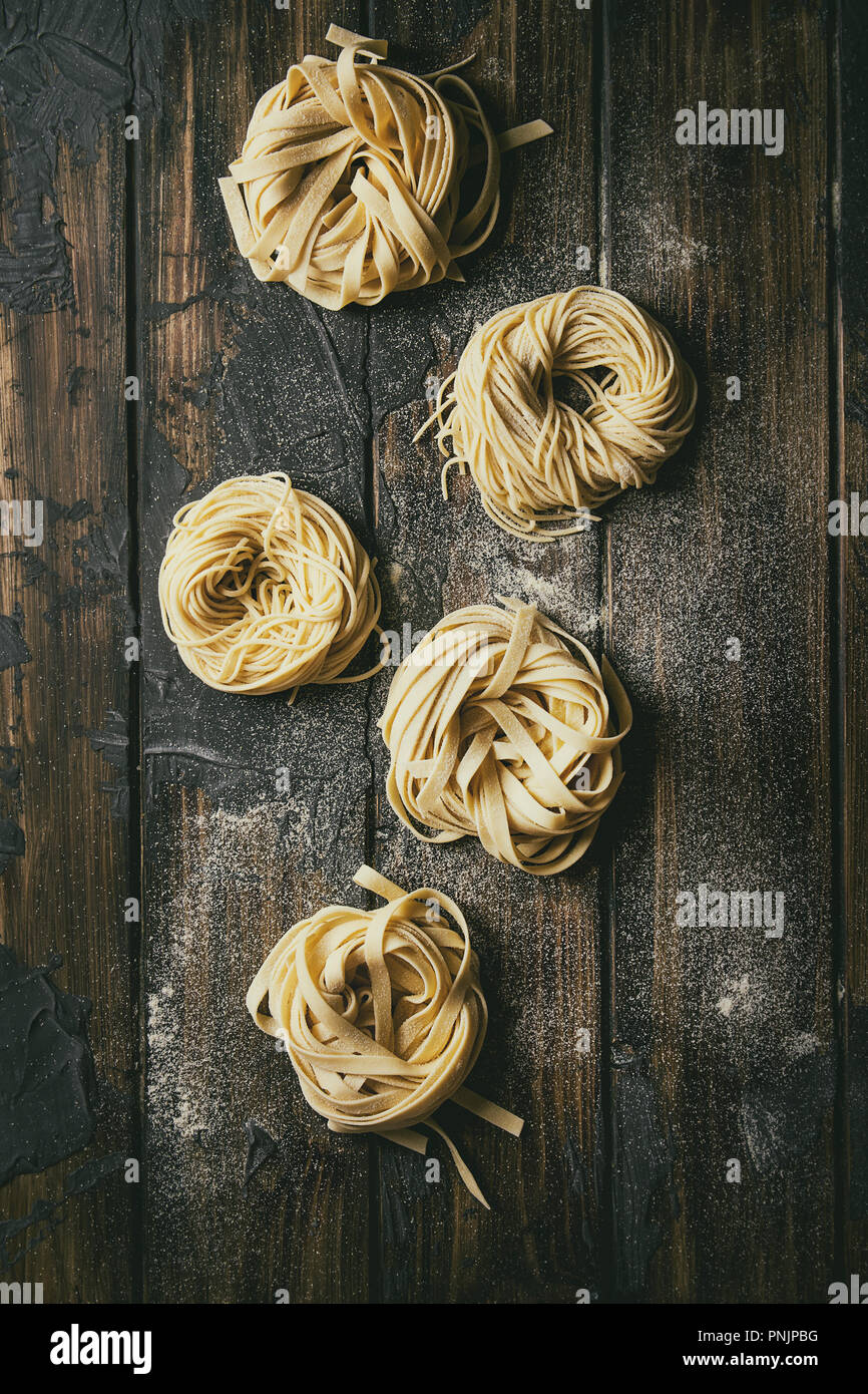 Homemade uncooked pasta Stock Photo - Alamy