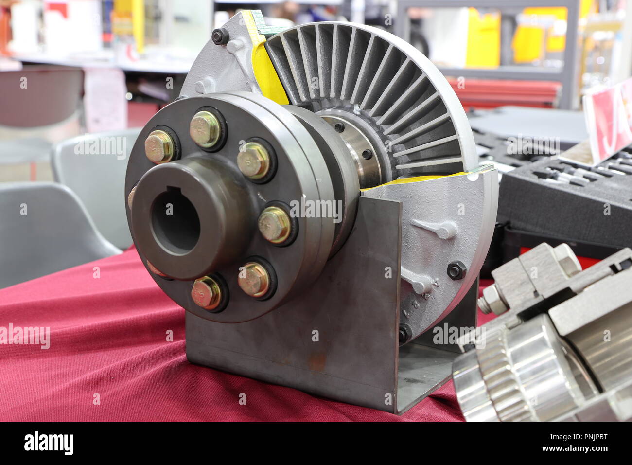 The Fluid Coupling for transmission motor power Stock Photo - Alamy