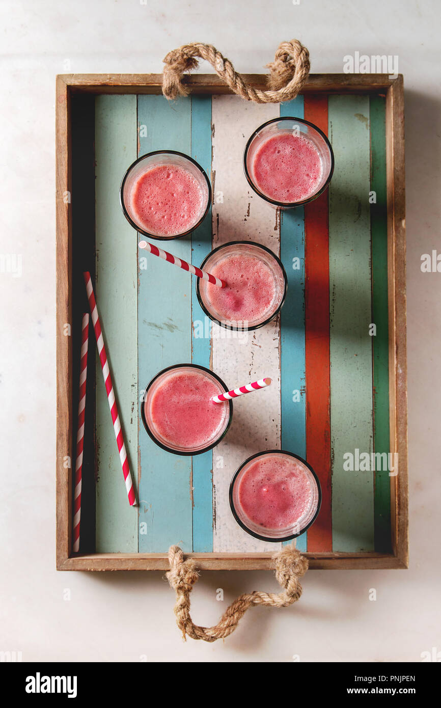 Red fruit cocktail Stock Photo - Alamy
