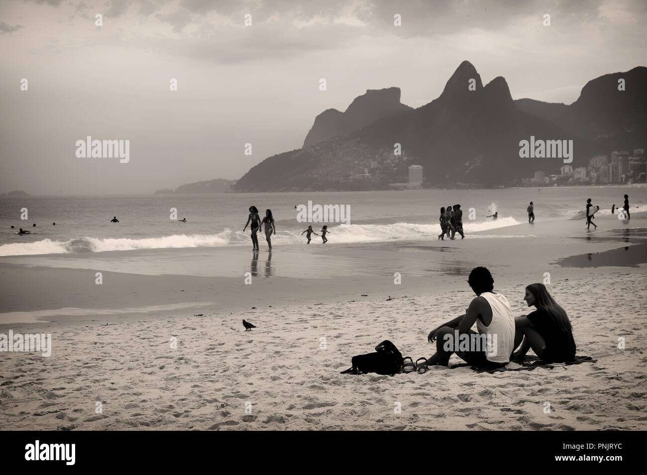 Ipanema Beach at Sunset - Rio de Janeiro ( Brazil Stock Photo - Alamy