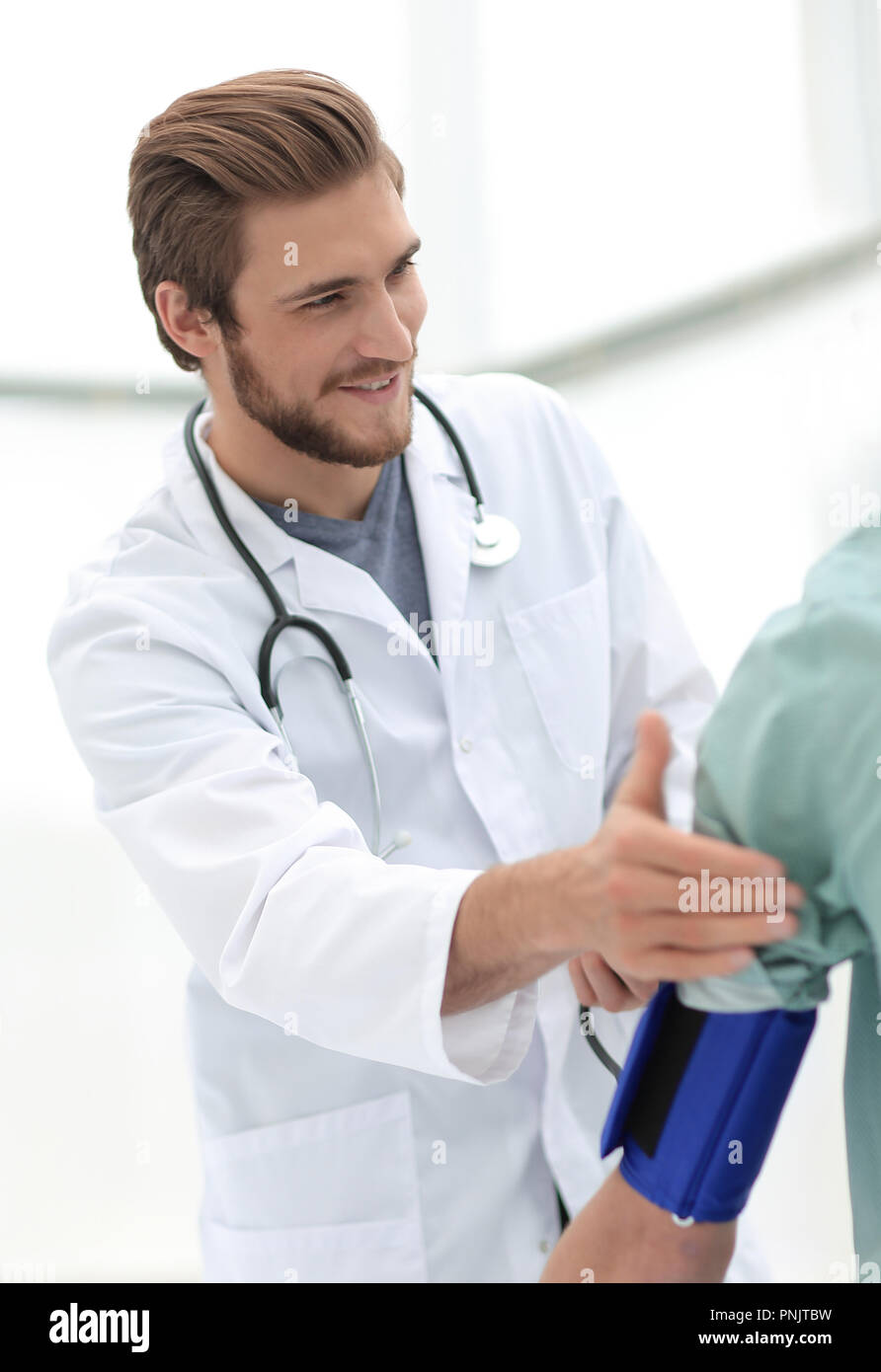 doctor doing a routine inspection of the patient Stock Photo - Alamy
