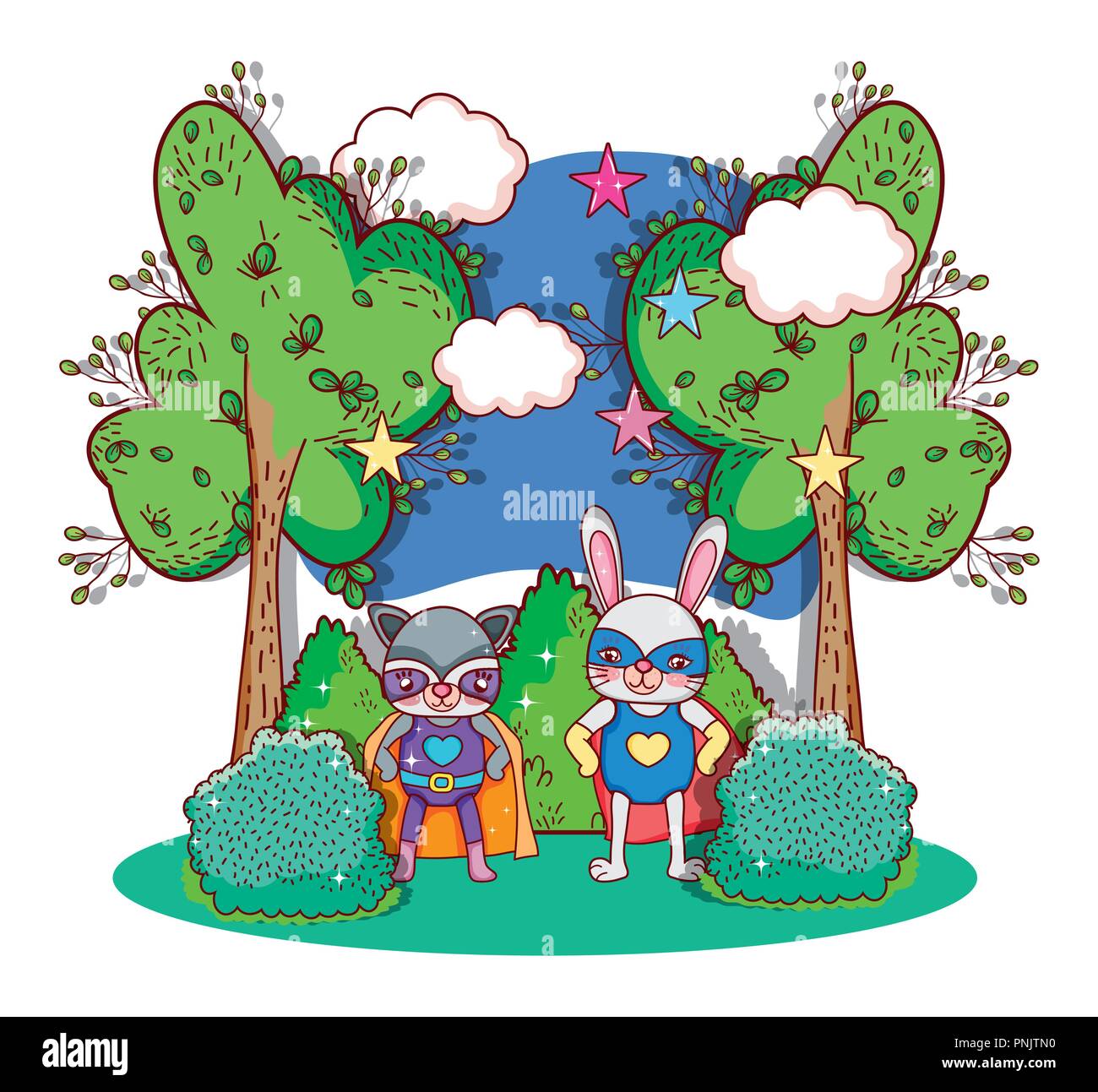 Superhero animals cartoons Stock Vector Image & Art - Alamy
