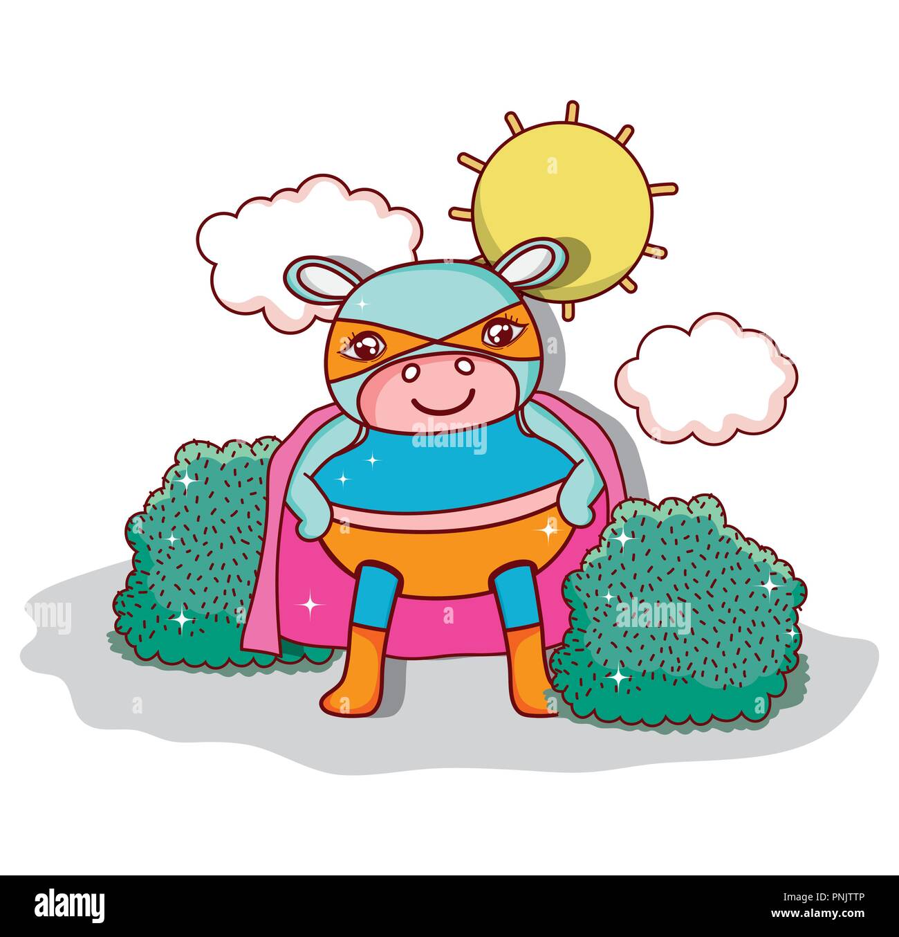 Superhero animal cartoon Stock Vector Image & Art - Alamy