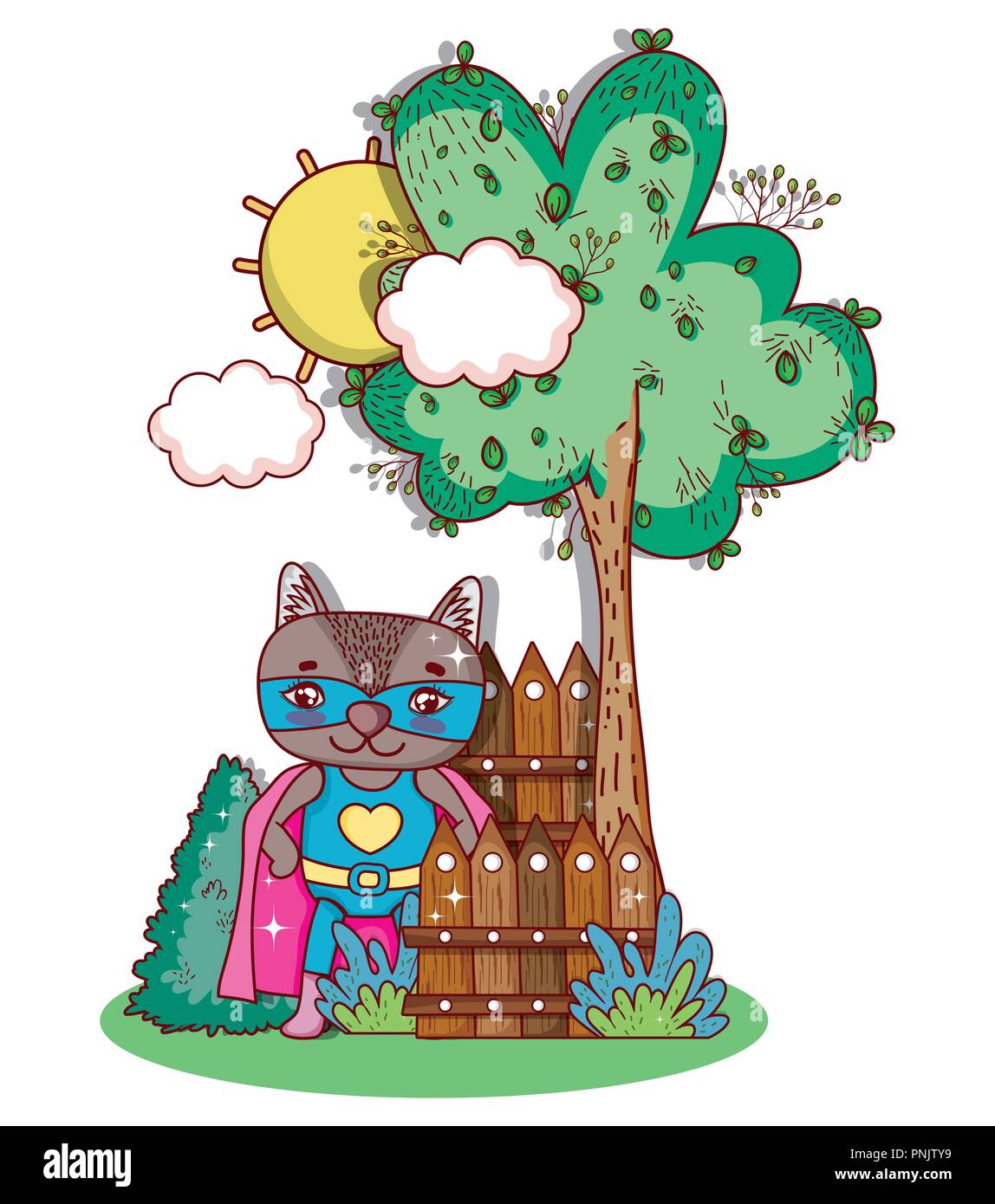 Superhero animal cartoon Stock Vector Image & Art - Alamy