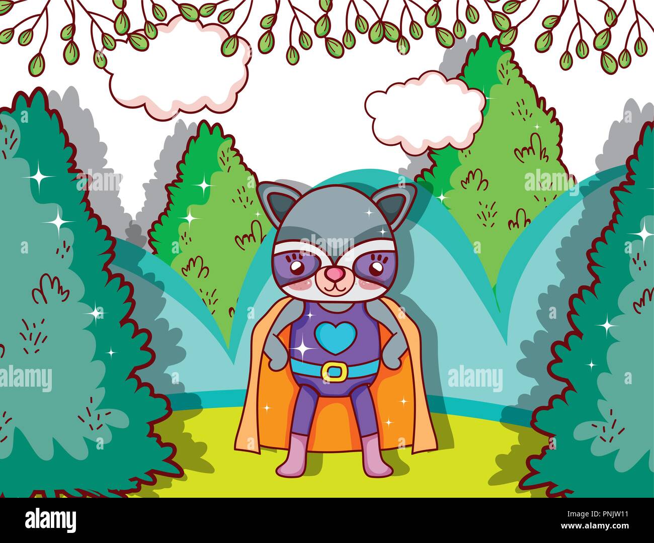 Superhero animal cartoon Stock Vector Image & Art - Alamy