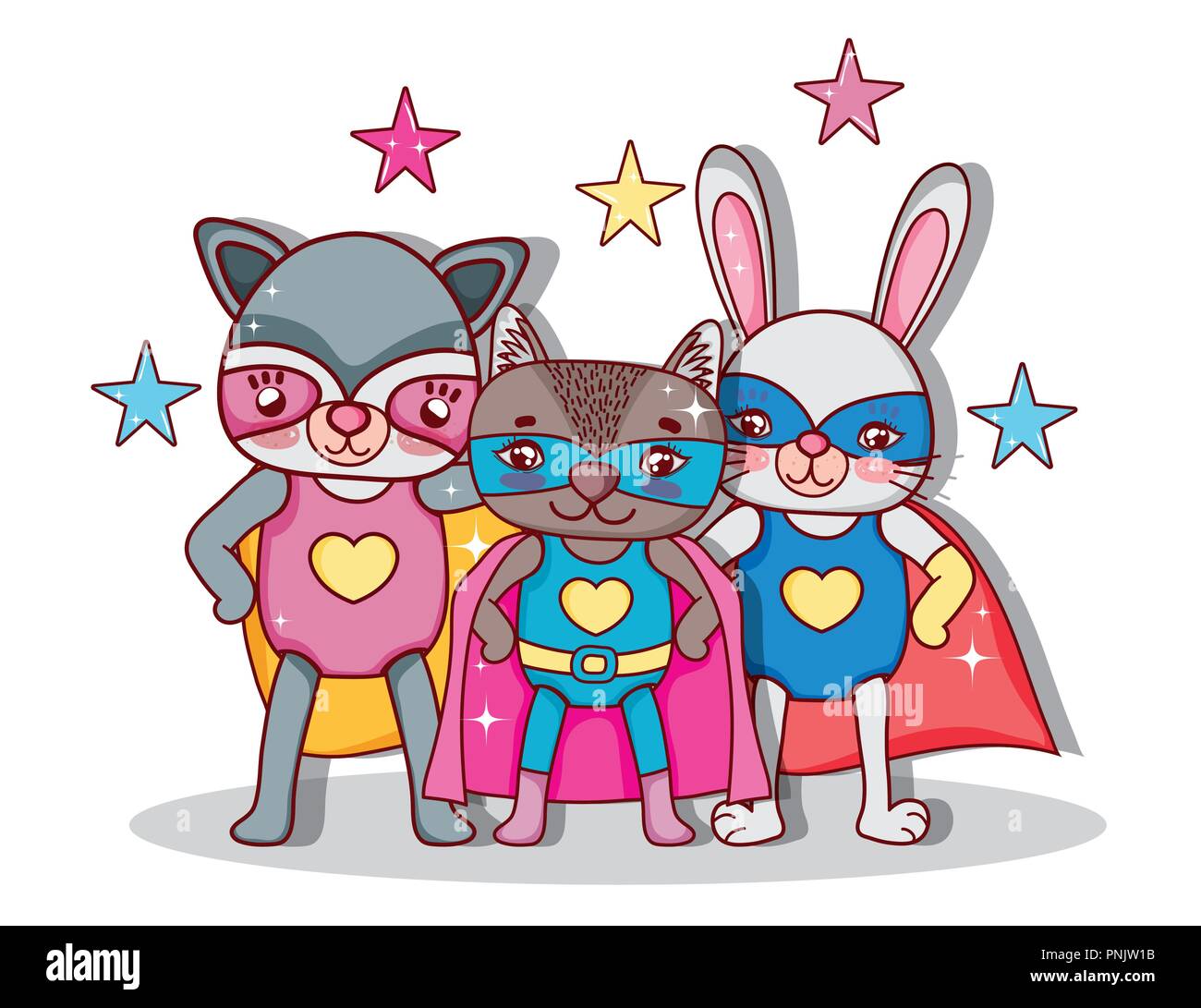 Superhero animals cartoons Stock Vector Image & Art - Alamy