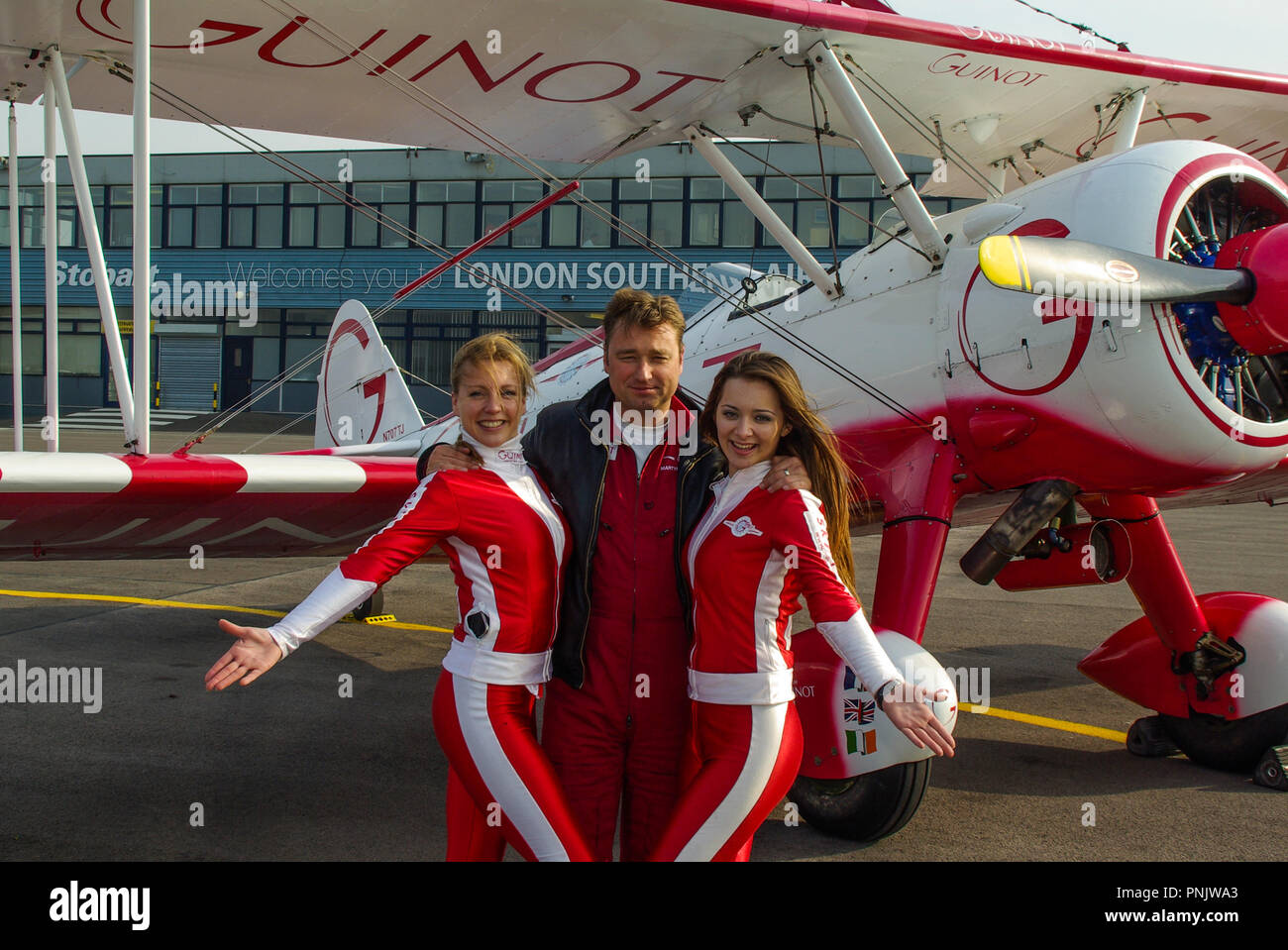 Promoting Southend Airshow. Guinot sponsored Aerosuperbatics ...