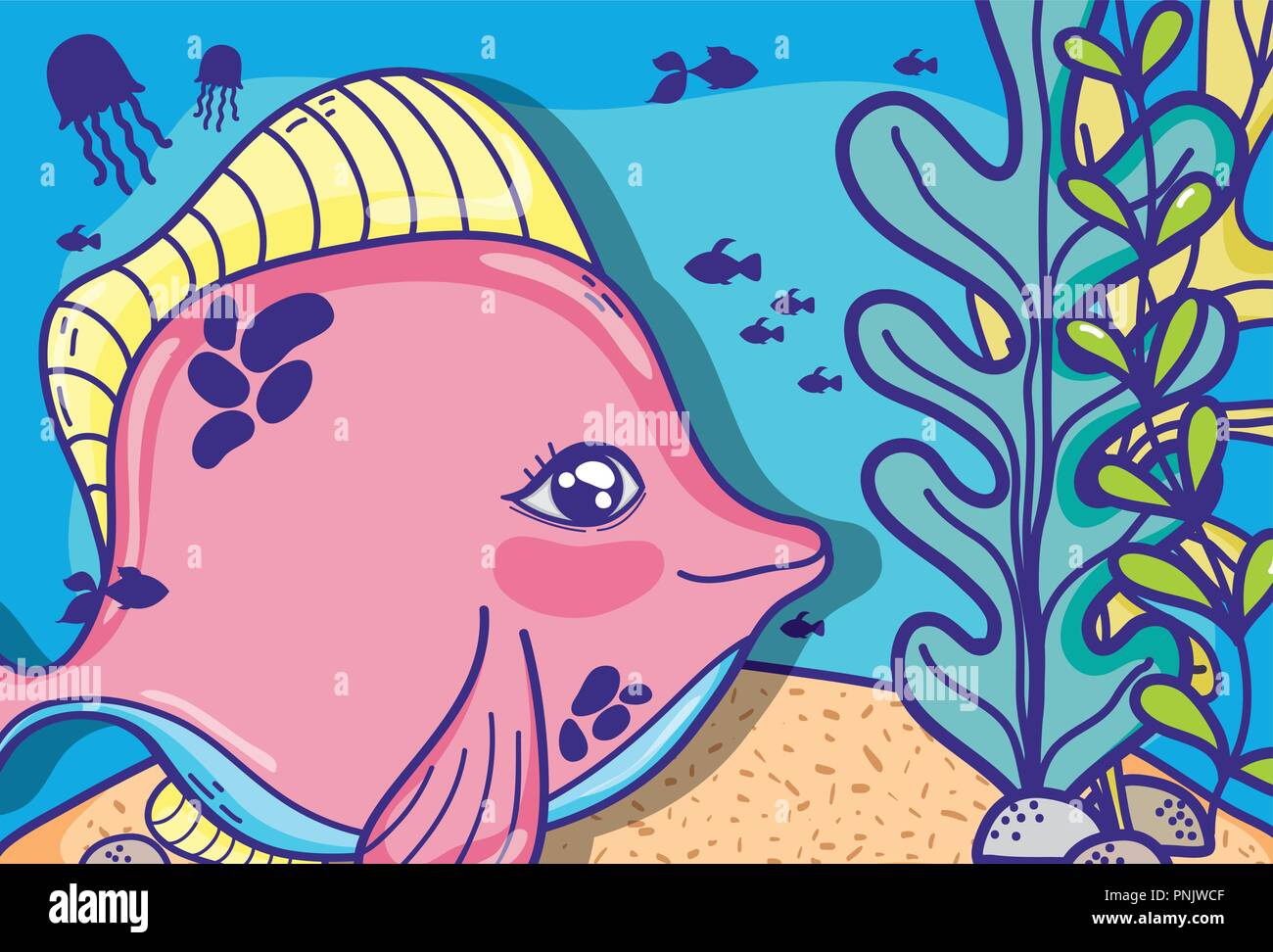 Sea Animals Cartoons Stock Vector Image Art Alamy sea-animals-cartoons-stock-vector-image-art-alamy