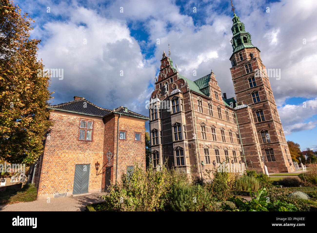Rosenborg Castle, Flemish Renaissance style, Copenhagen, Denmark Stock ...