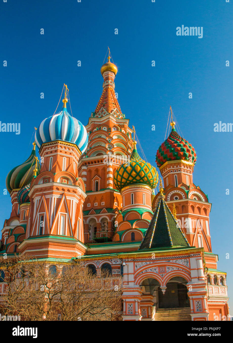 Roofs and cupolas of St Basil Cathedral (Intersession cathedral ...