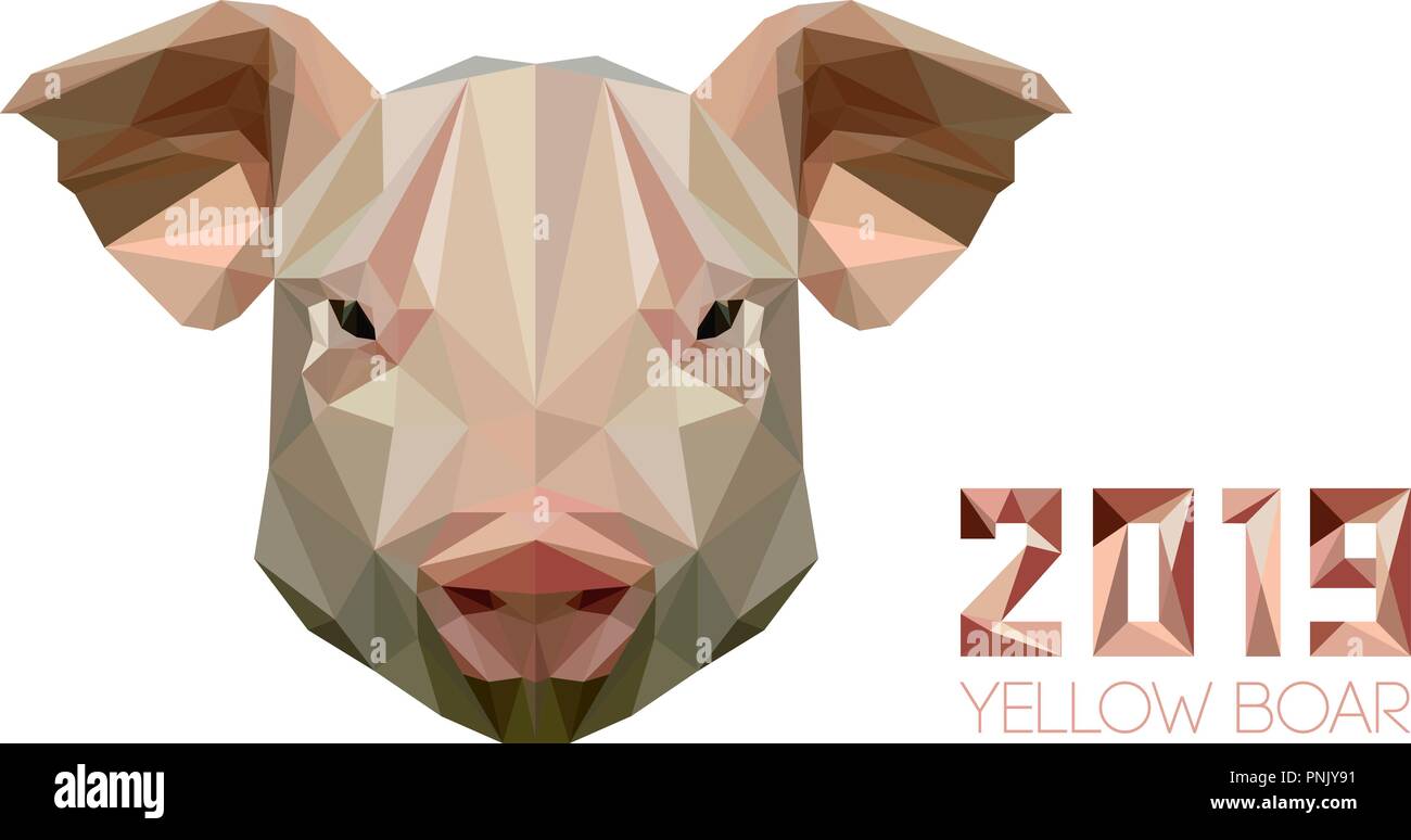 Pig is symbol of New 2019 year, according to Chinese calendar Year of ...