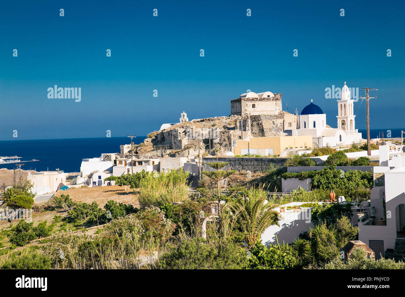 Thera greece aerial hi-res stock photography and images - Alamy