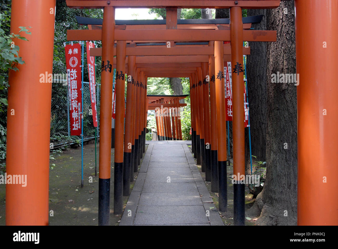 Ueno tori gate in Tokyo, Japan Stock Photo - Alamy