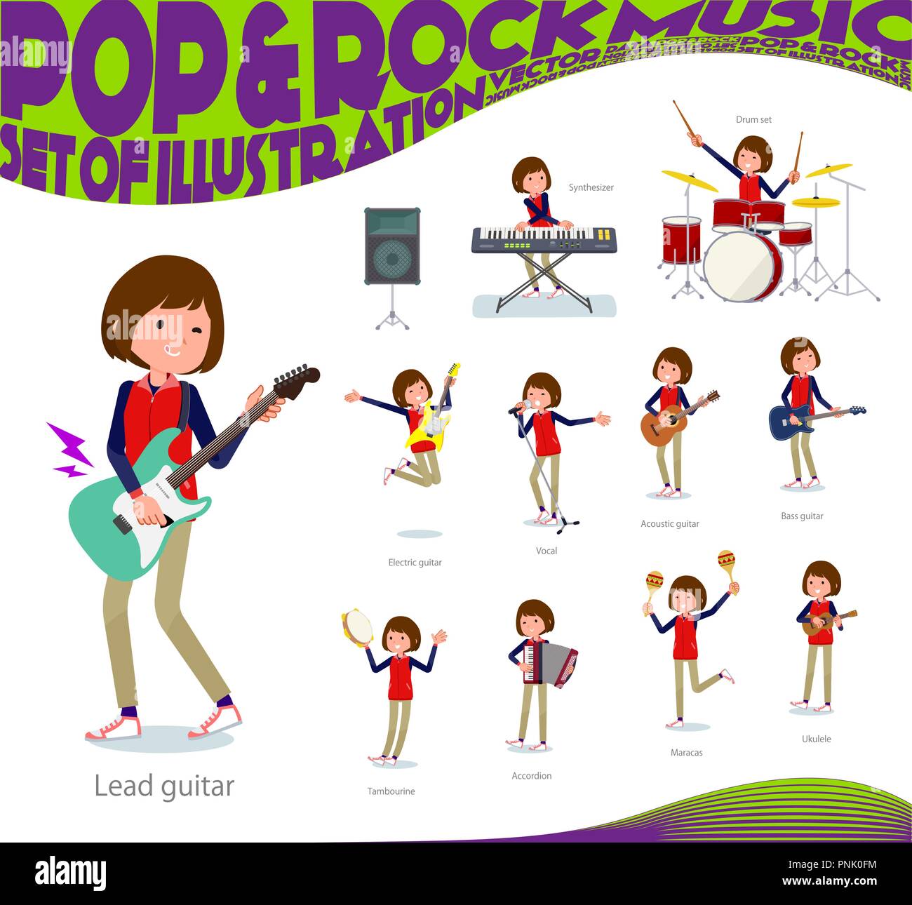 Rock performances Stock Vector Images - Alamy