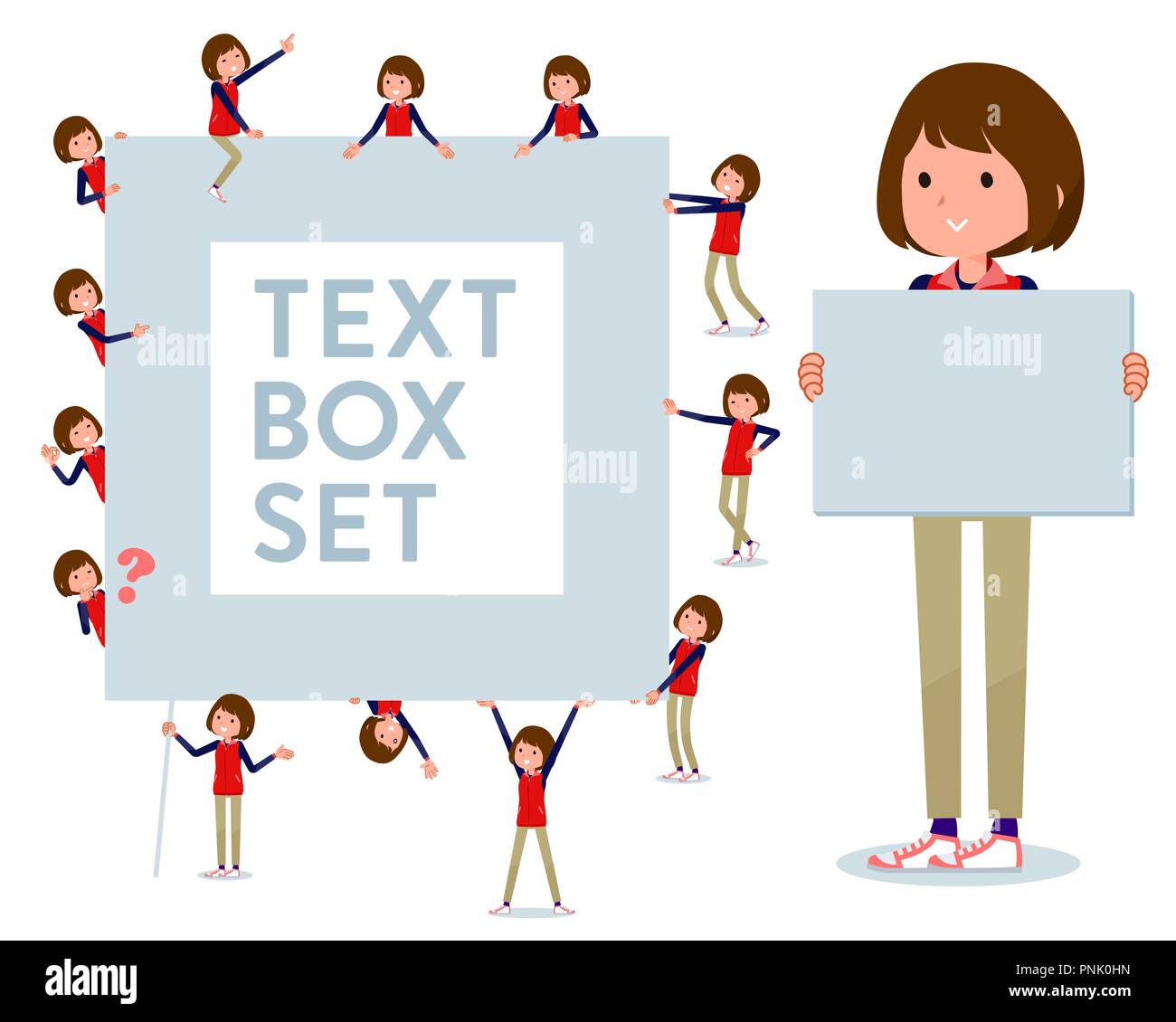 Set women message board Stock Vector Images - Alamy