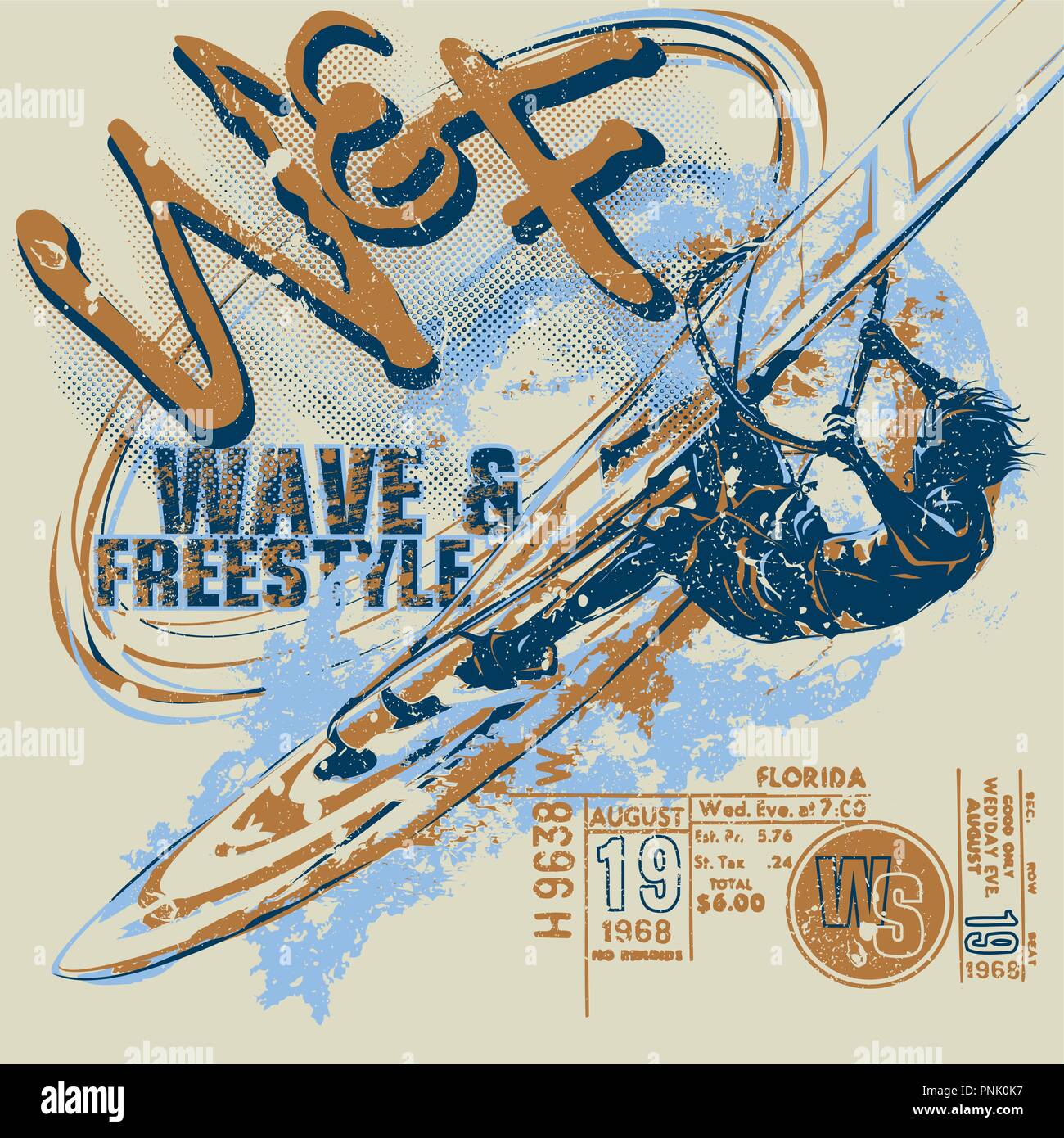 Windsurfer Stock Vector Images - Alamy