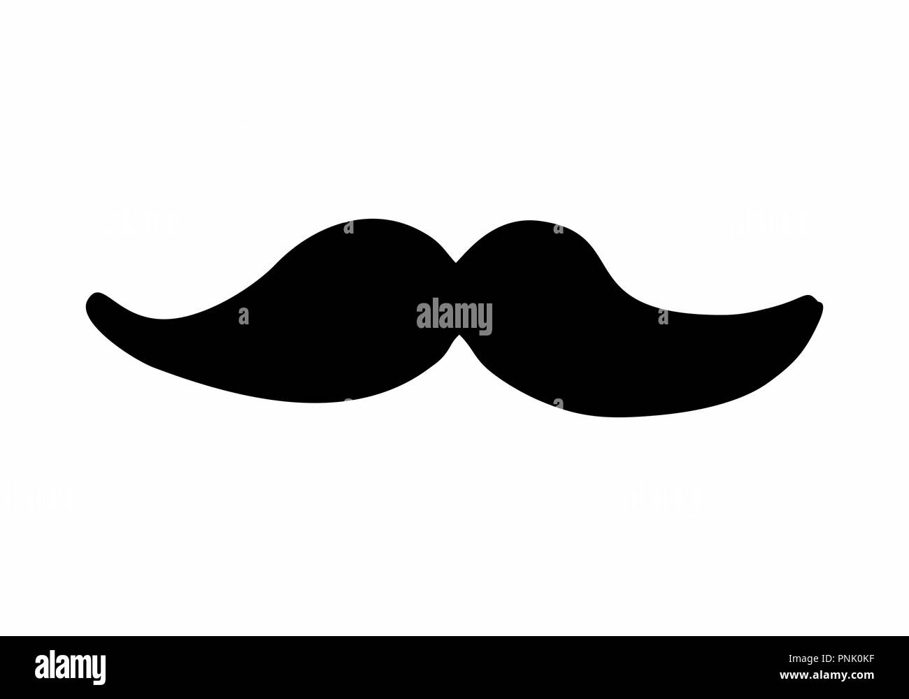 Moustache hair design style hi-res stock photography and images - Alamy