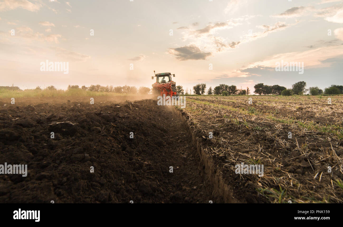 Farmer plowing the fields hi-res stock photography and images - Alamy