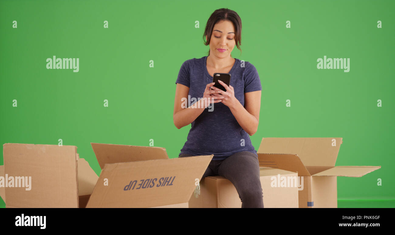 Mobile phone green screen moving hi-res stock photography and images ...